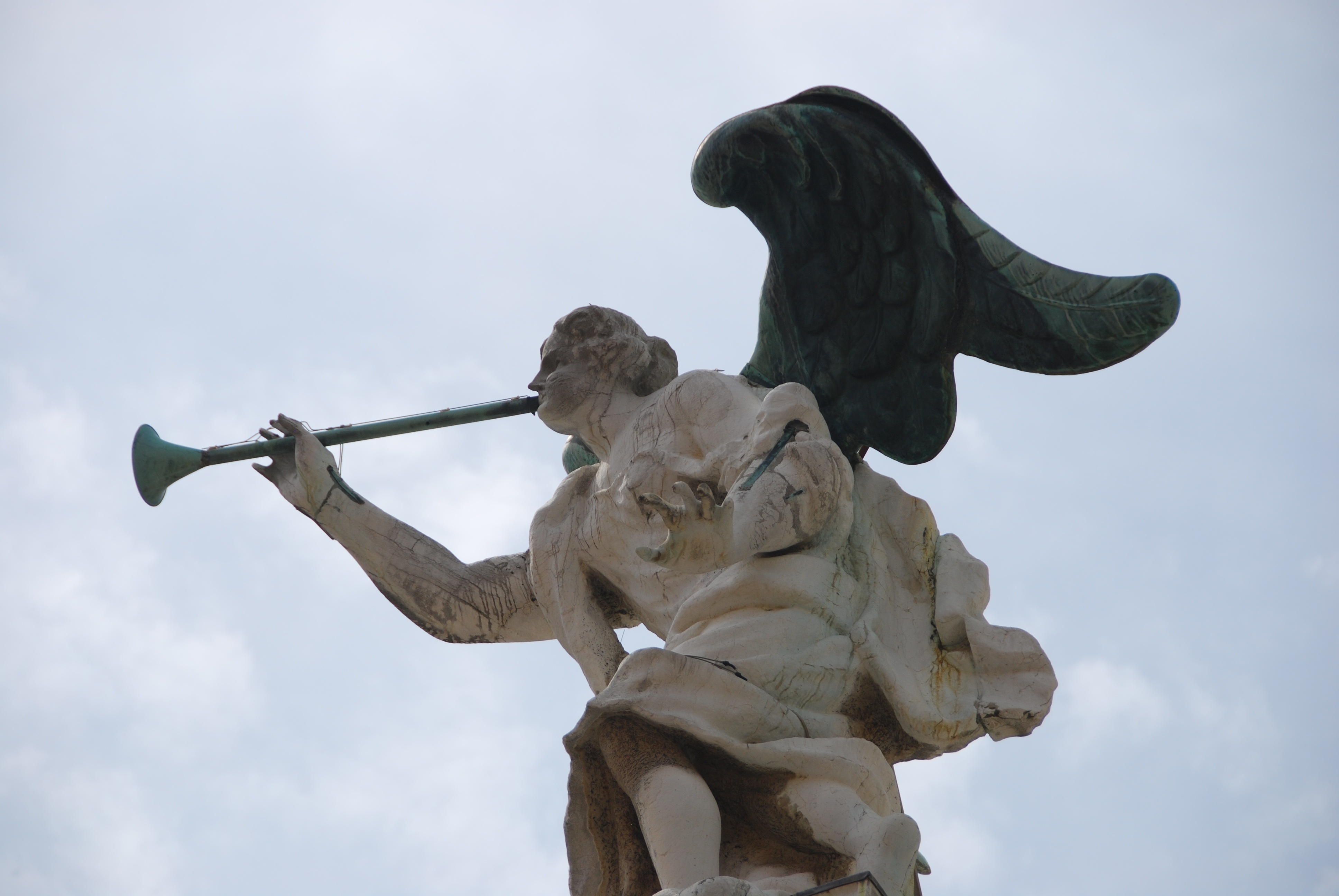 Statue Angel Trumpet free image download