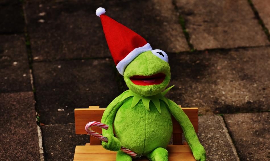 Kermit Frog Christmas Santa free image download