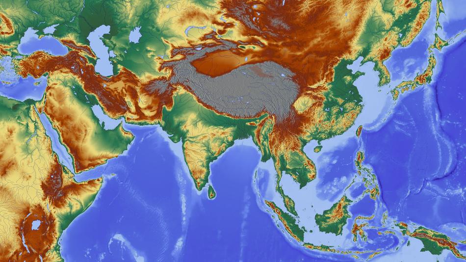 Asia india himalayas nepal map free image download
