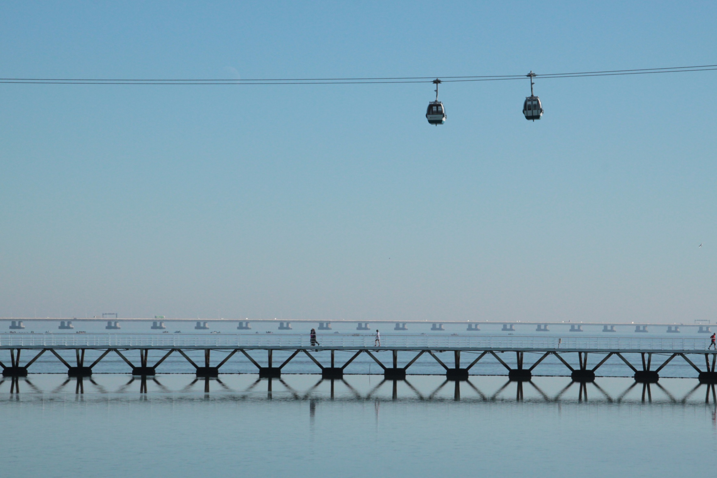 Cable Car Lisbon Bridge free image download