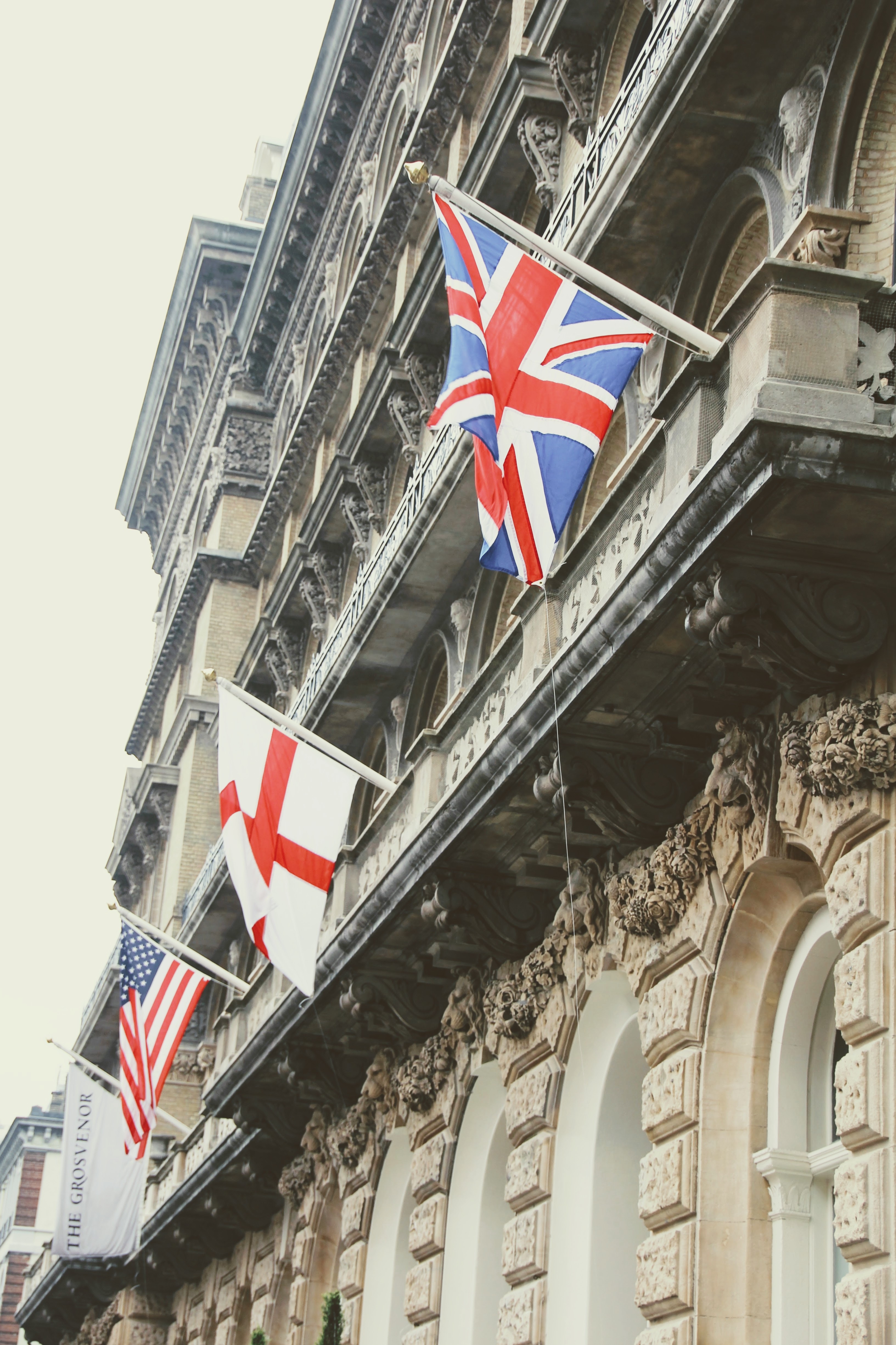 Flags developing on the roof free image download