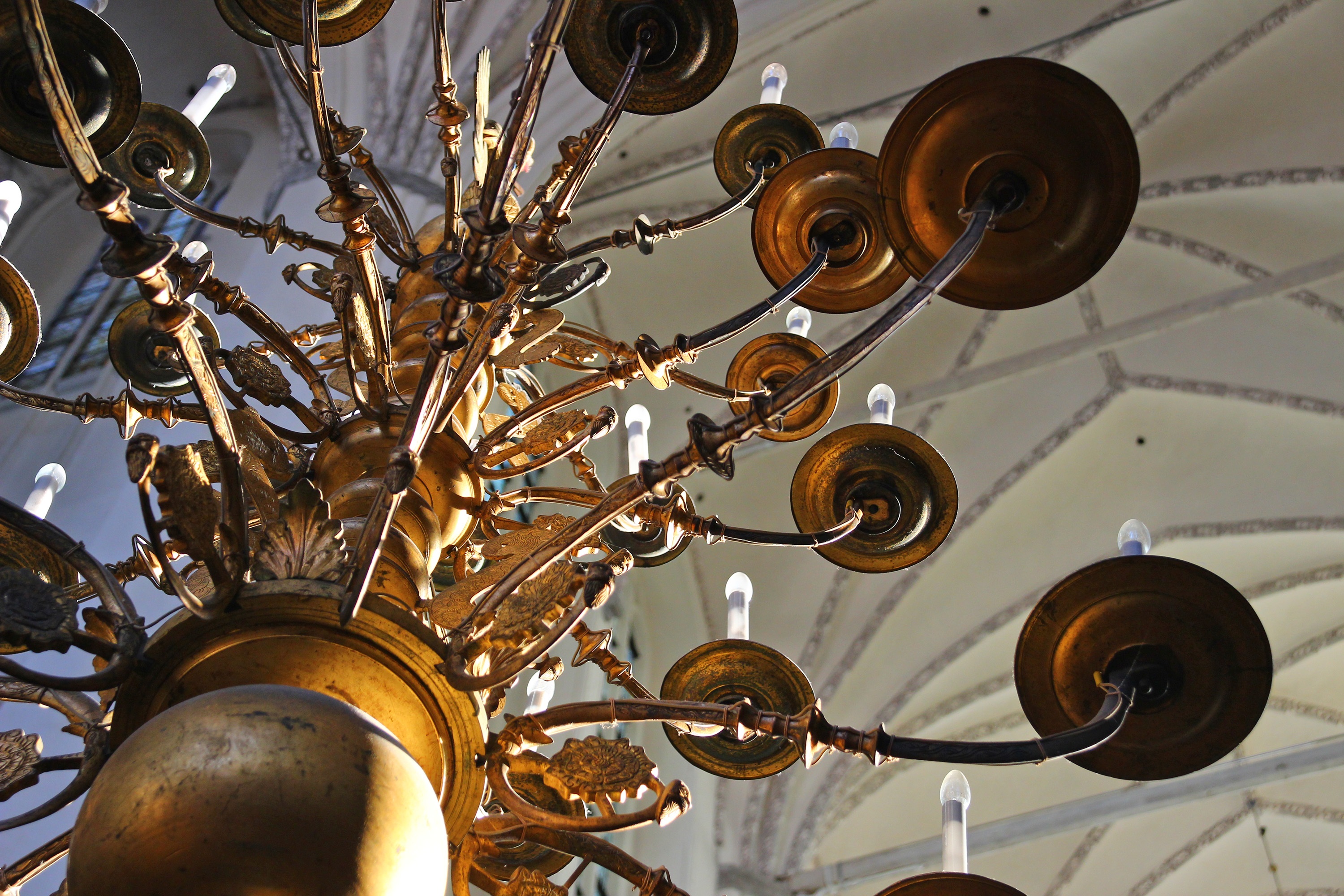 Chandelier Church Ceiling Vault free image download