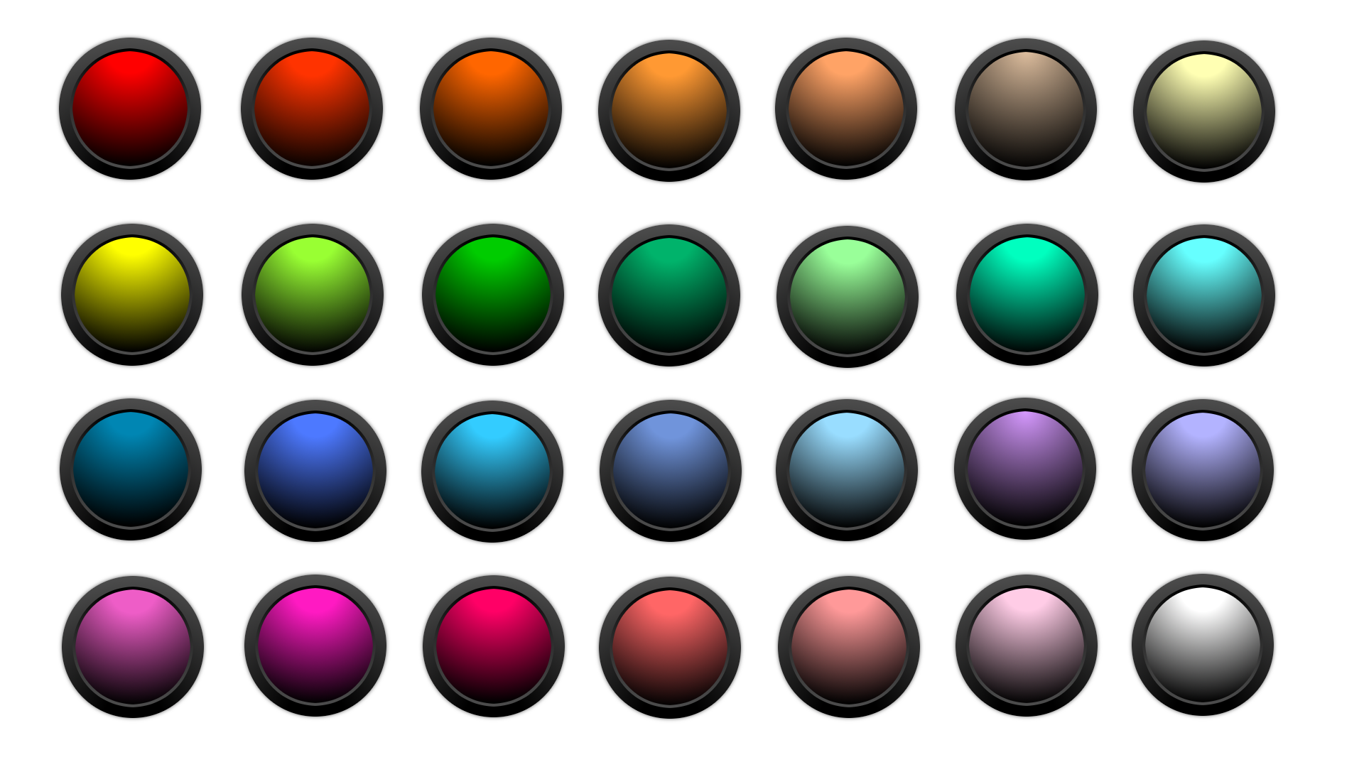 Button icon round colorful matt free image download