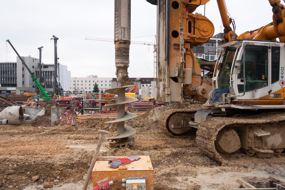 Site Augers Crane Construction free image download