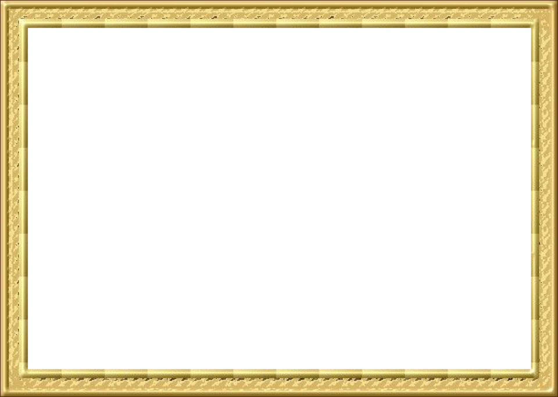 Gold frame with a white background free image download