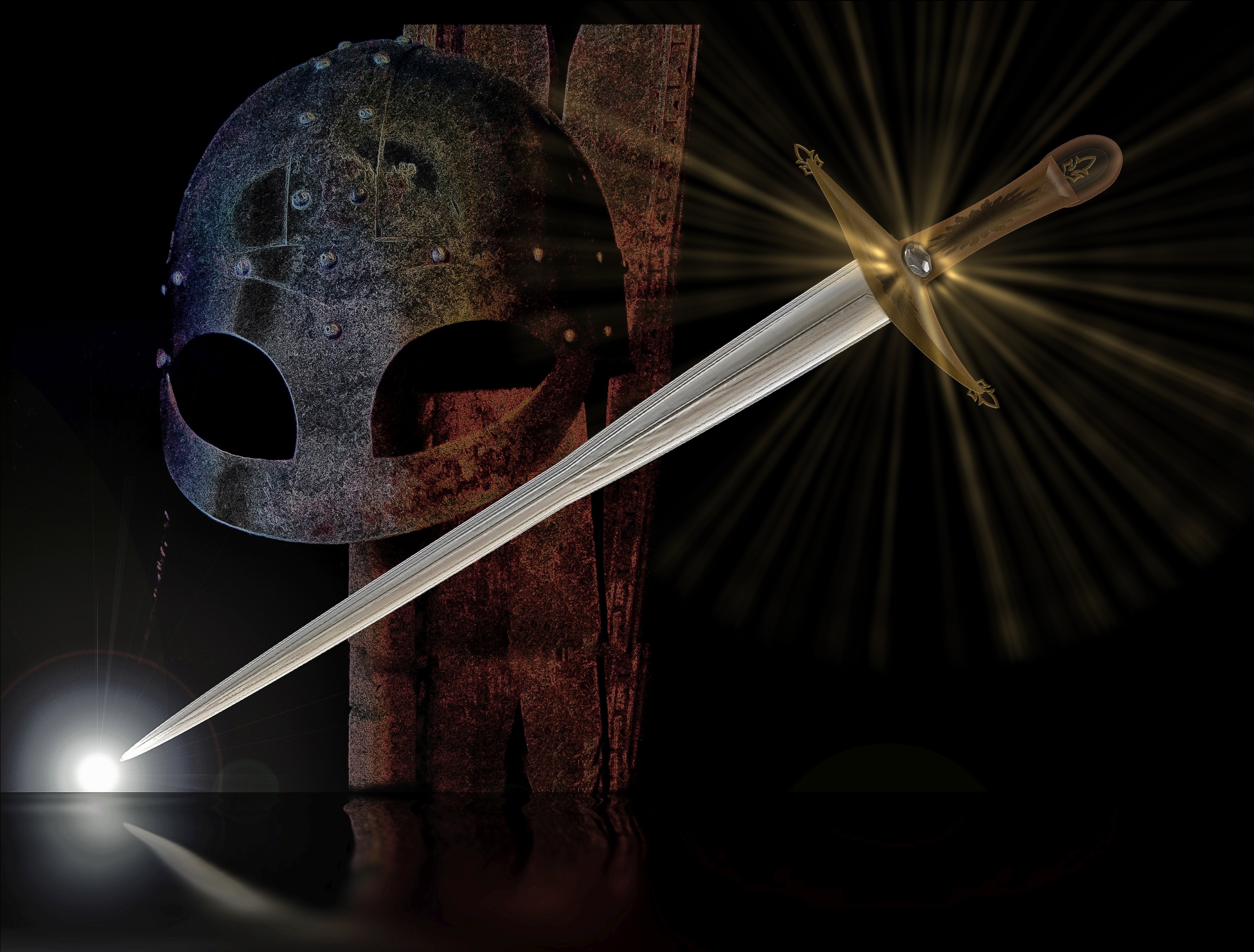 Excalibur knight middle ages fight free image download
