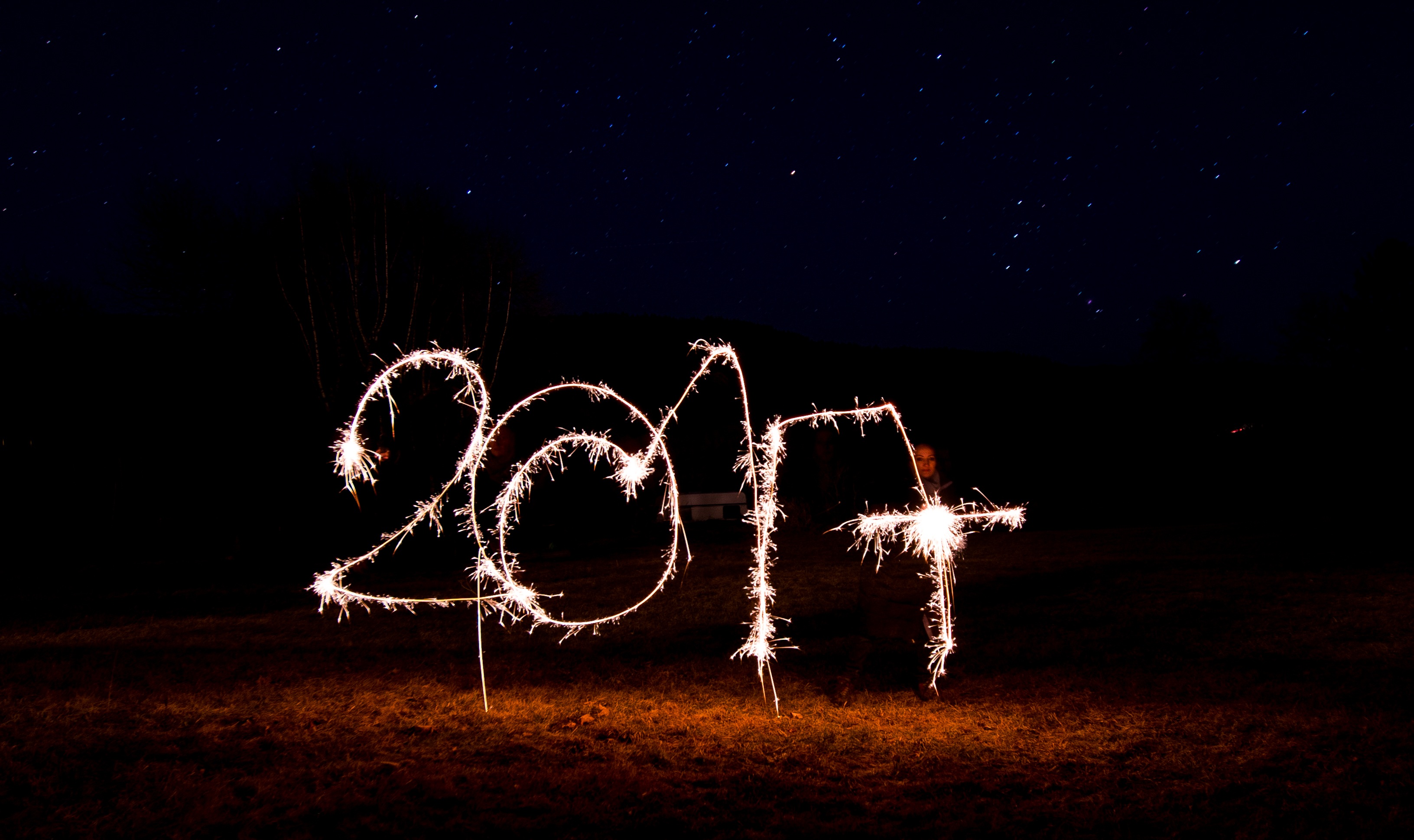 Figures with sparks of light free image download