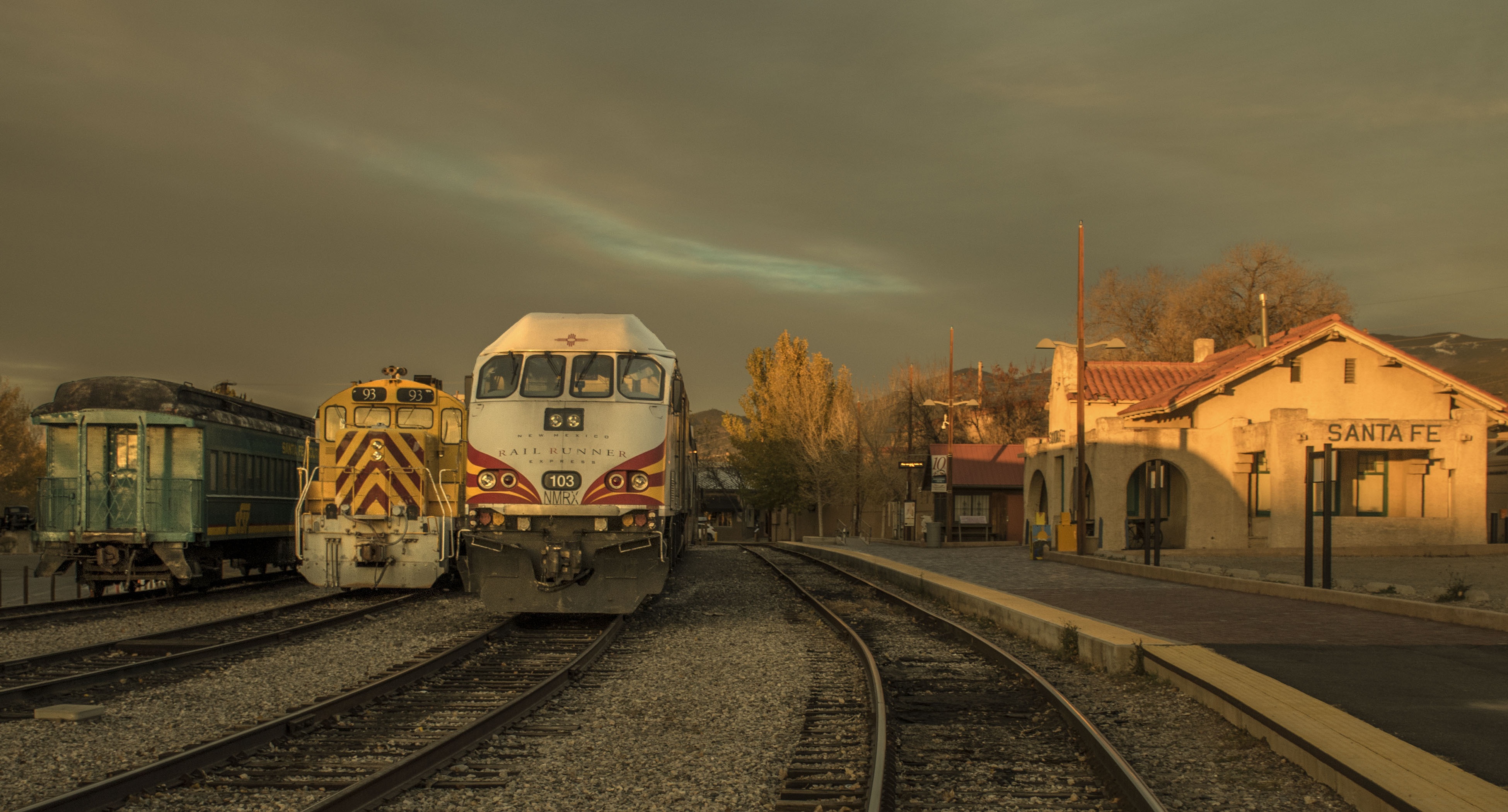 Railroad Train Station Santa Fe free image download