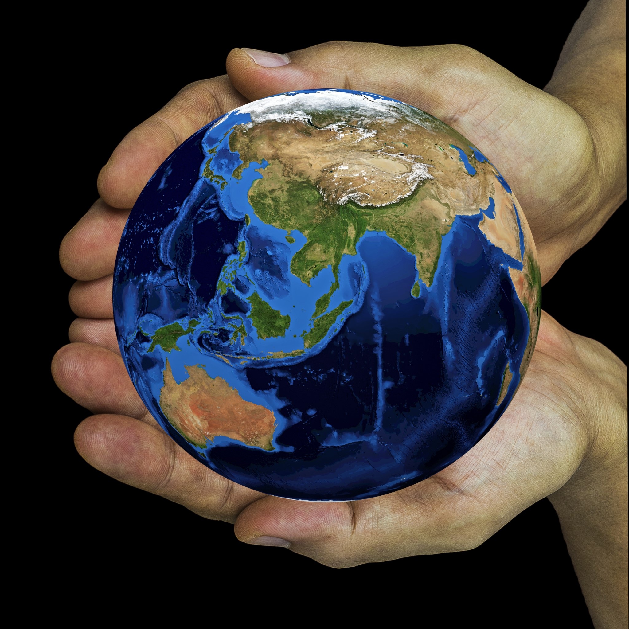 World earth terrestrial globe hand free image download