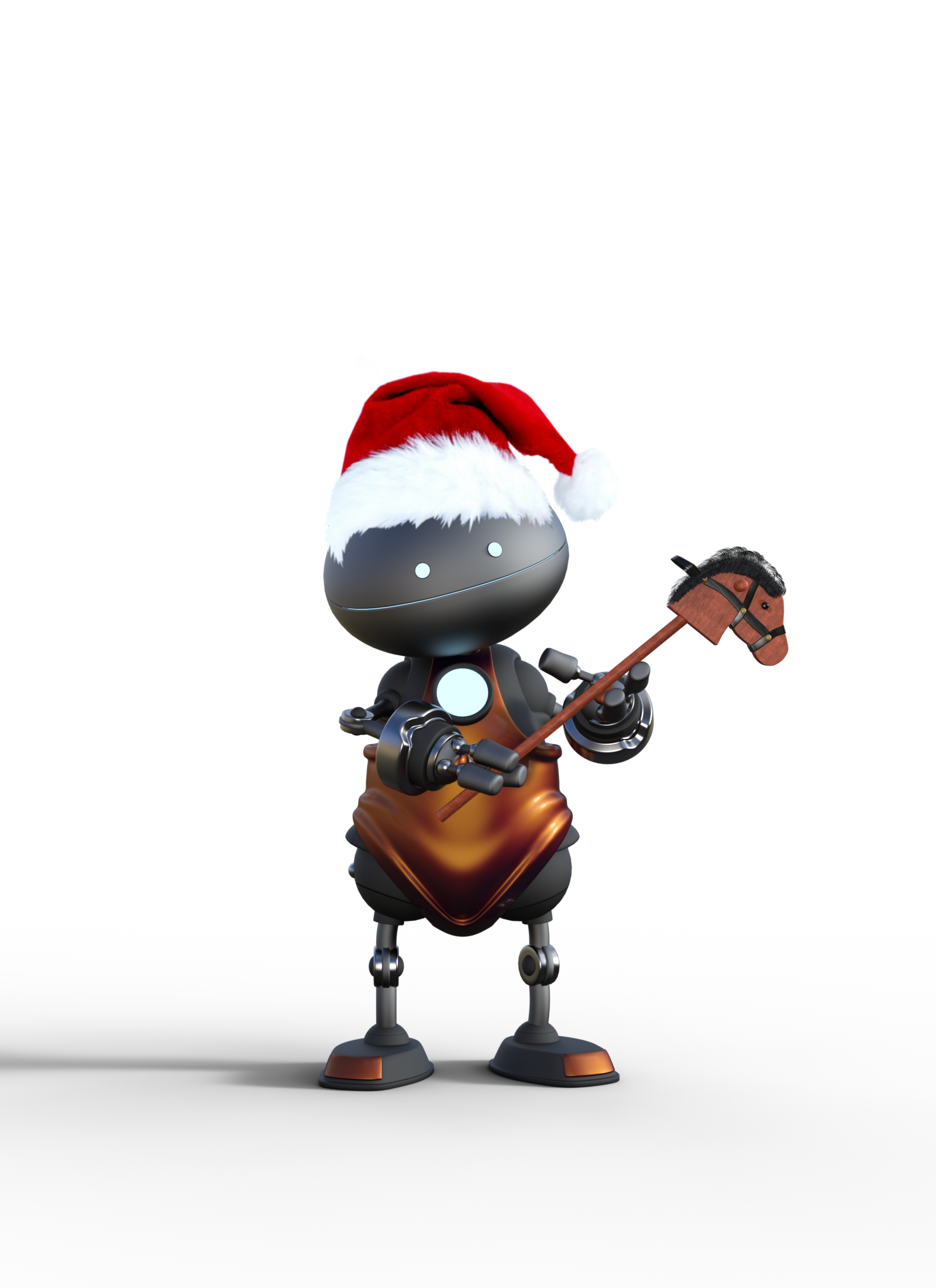 Christmas gift robot free image download