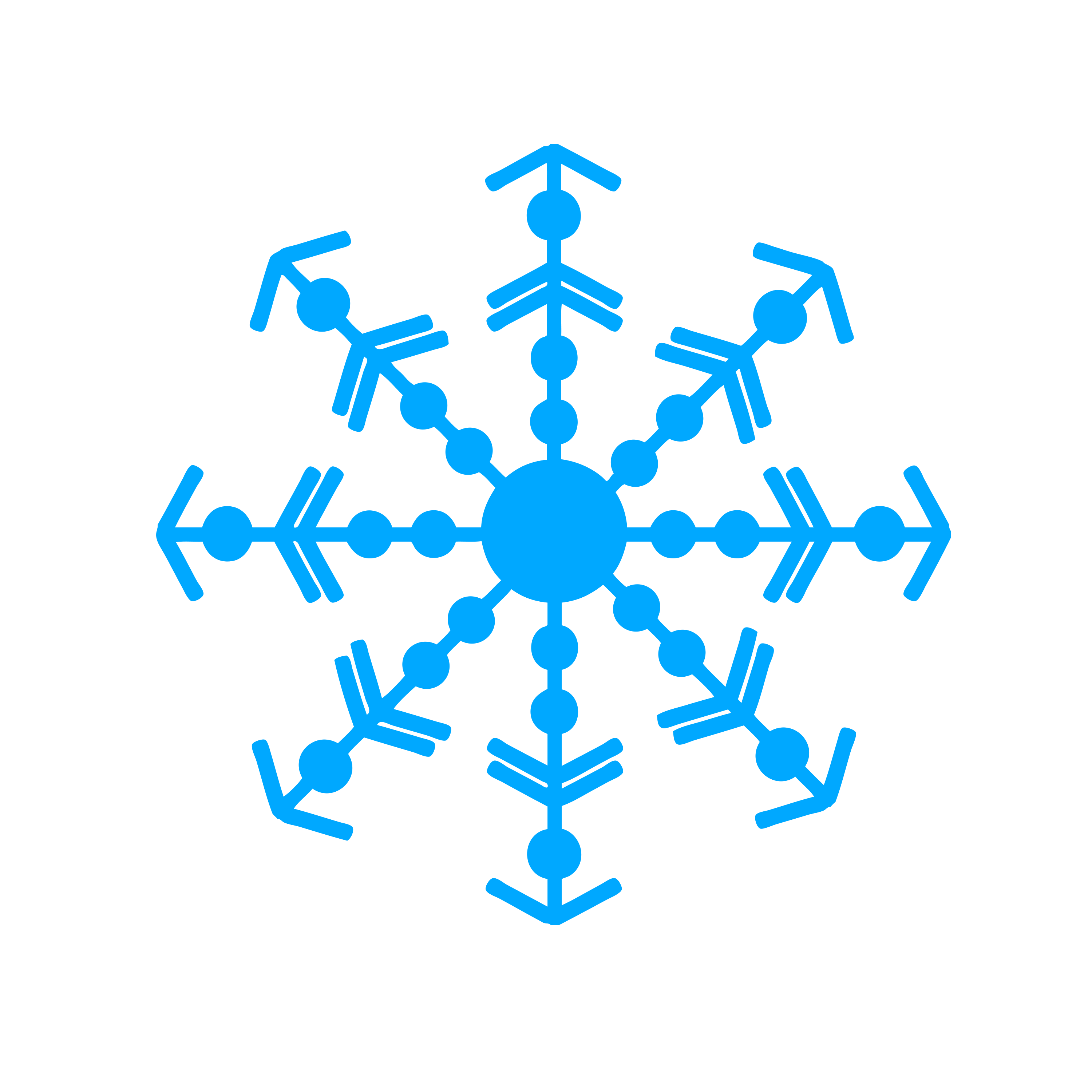 Blue snowflake pattern free image download