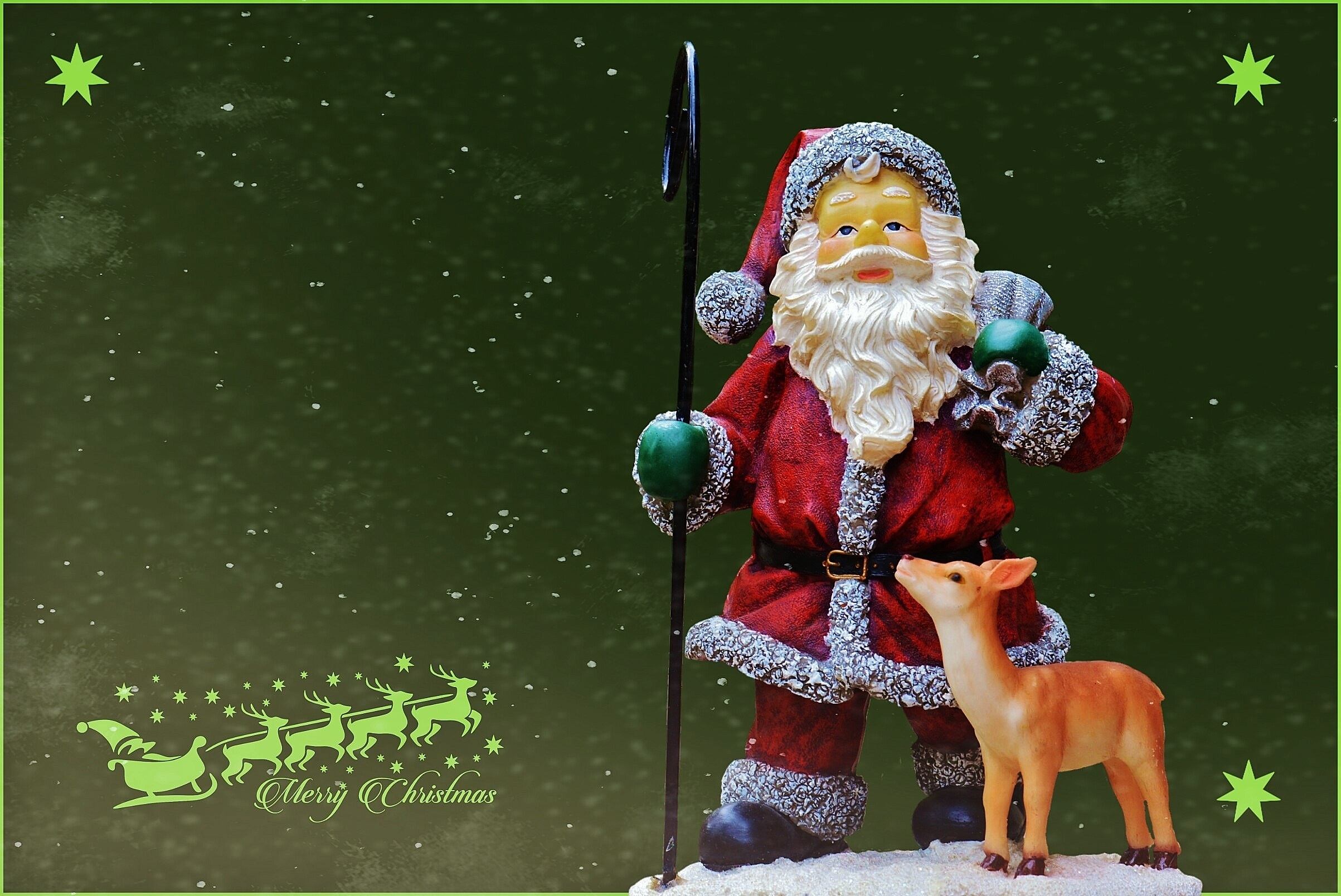 Christmas santa claus snow free image download