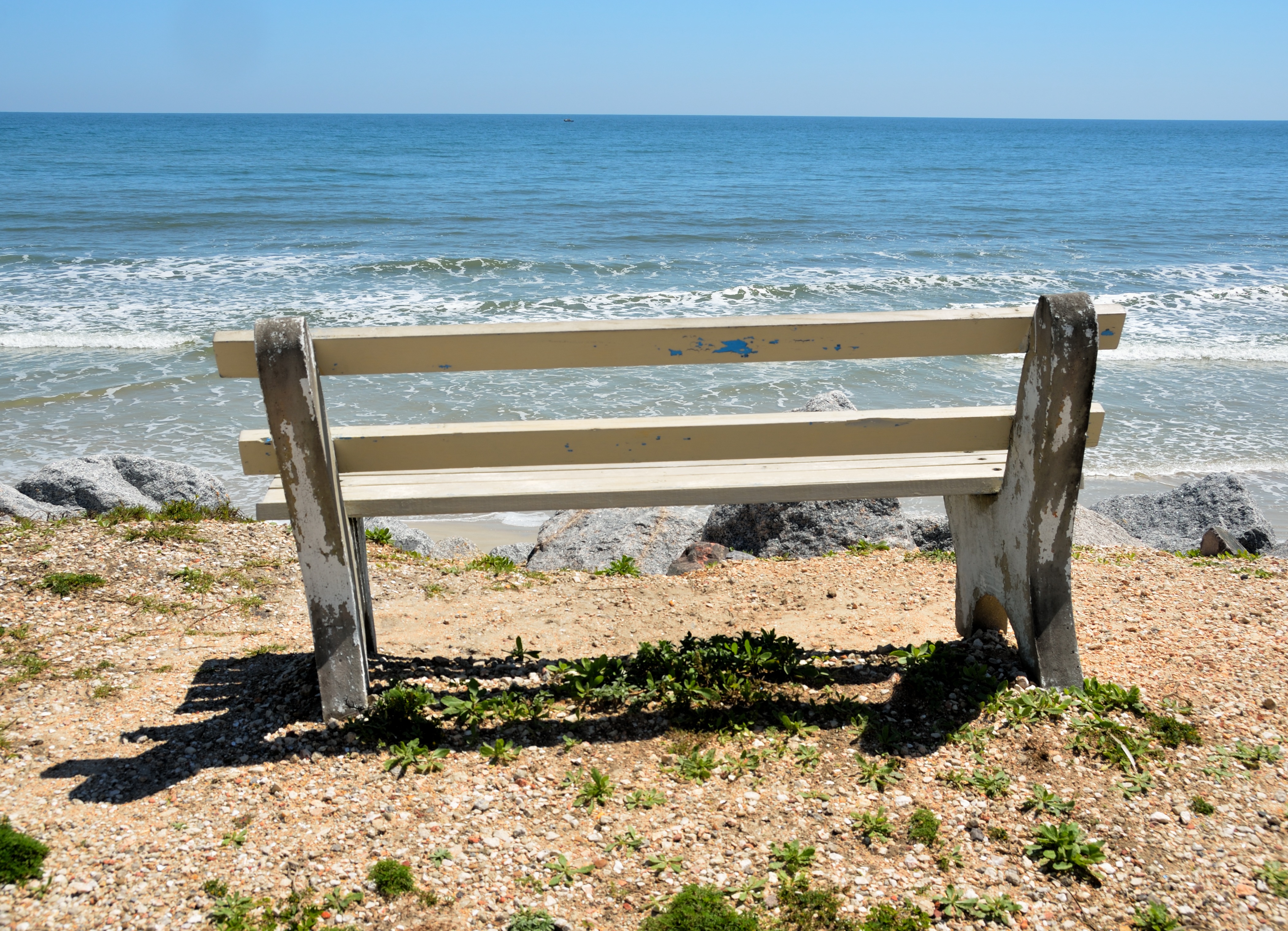 Bench Seat Beach View free image download