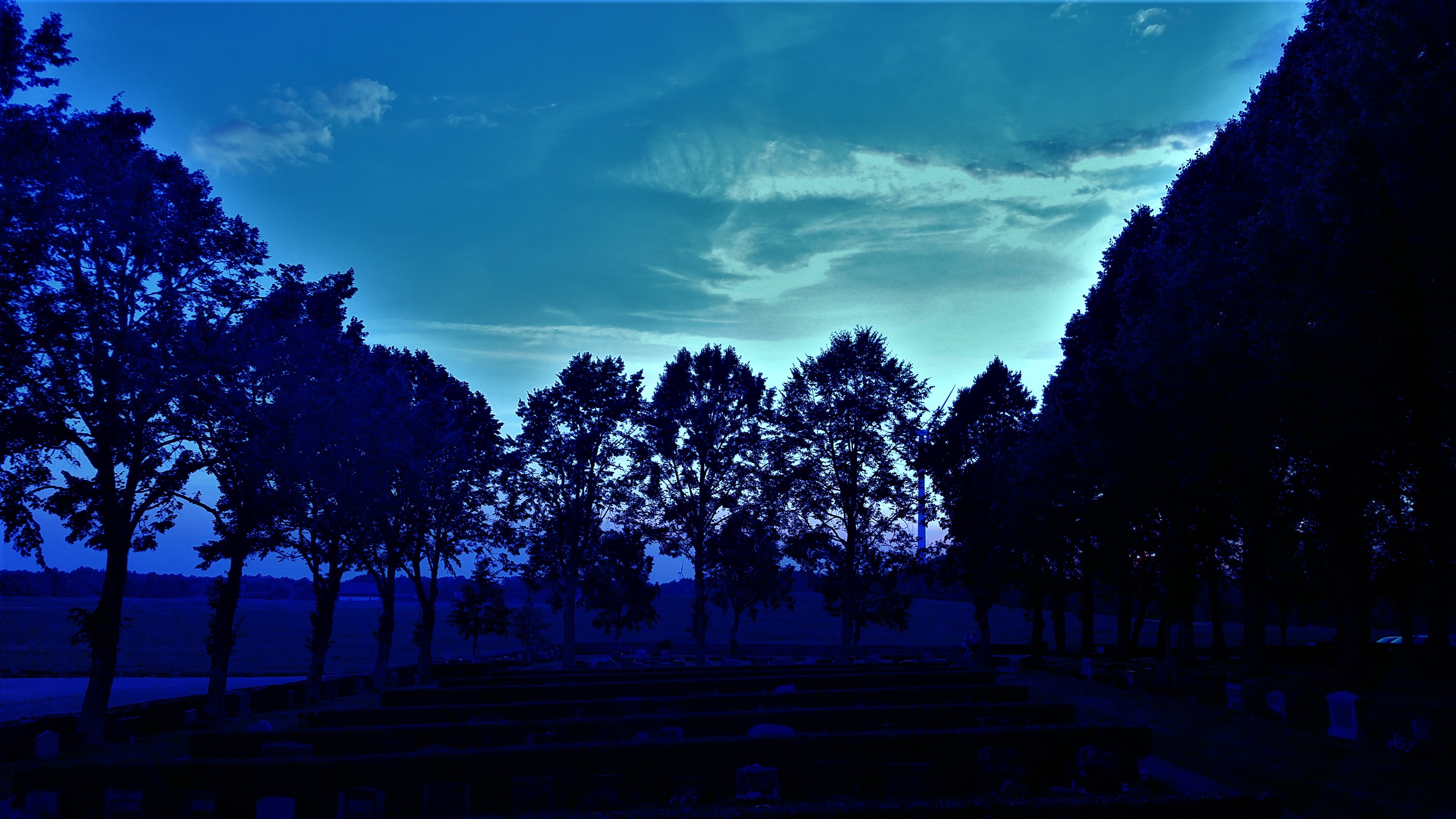 Beautiful blue evening view free image download