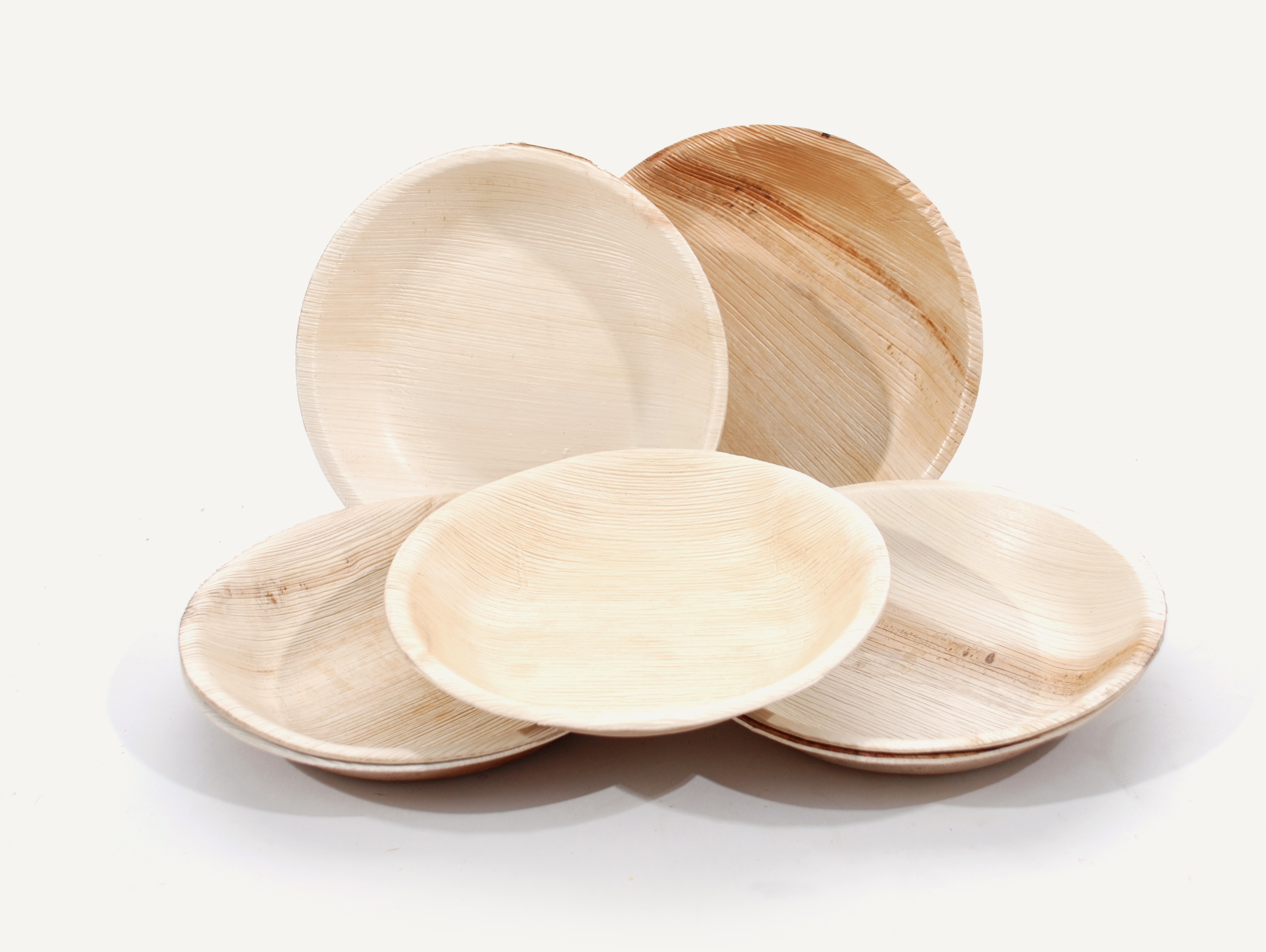 Round Plates Palm Leaf free image download