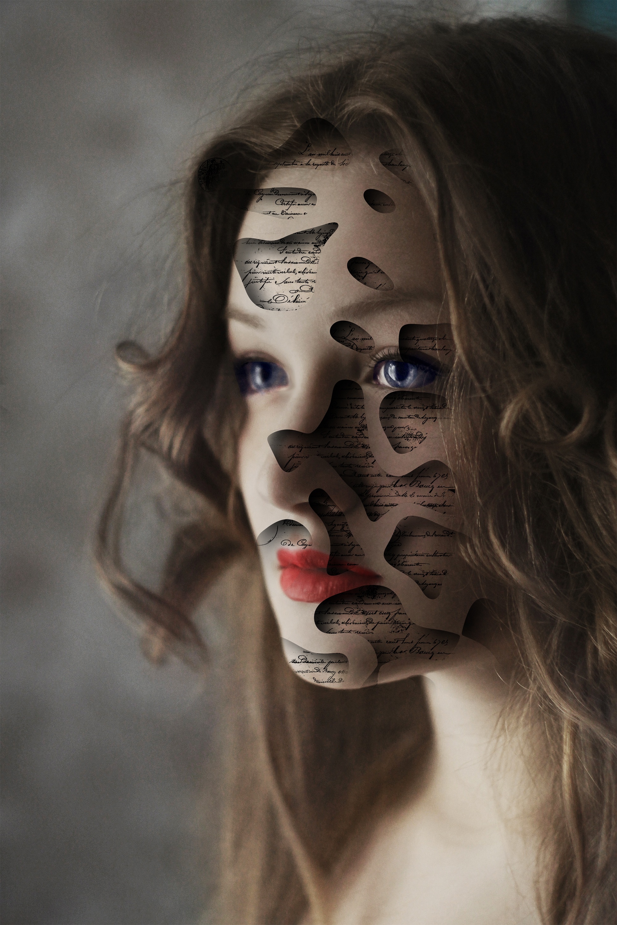 Gorgeous portrait face drawing free image download