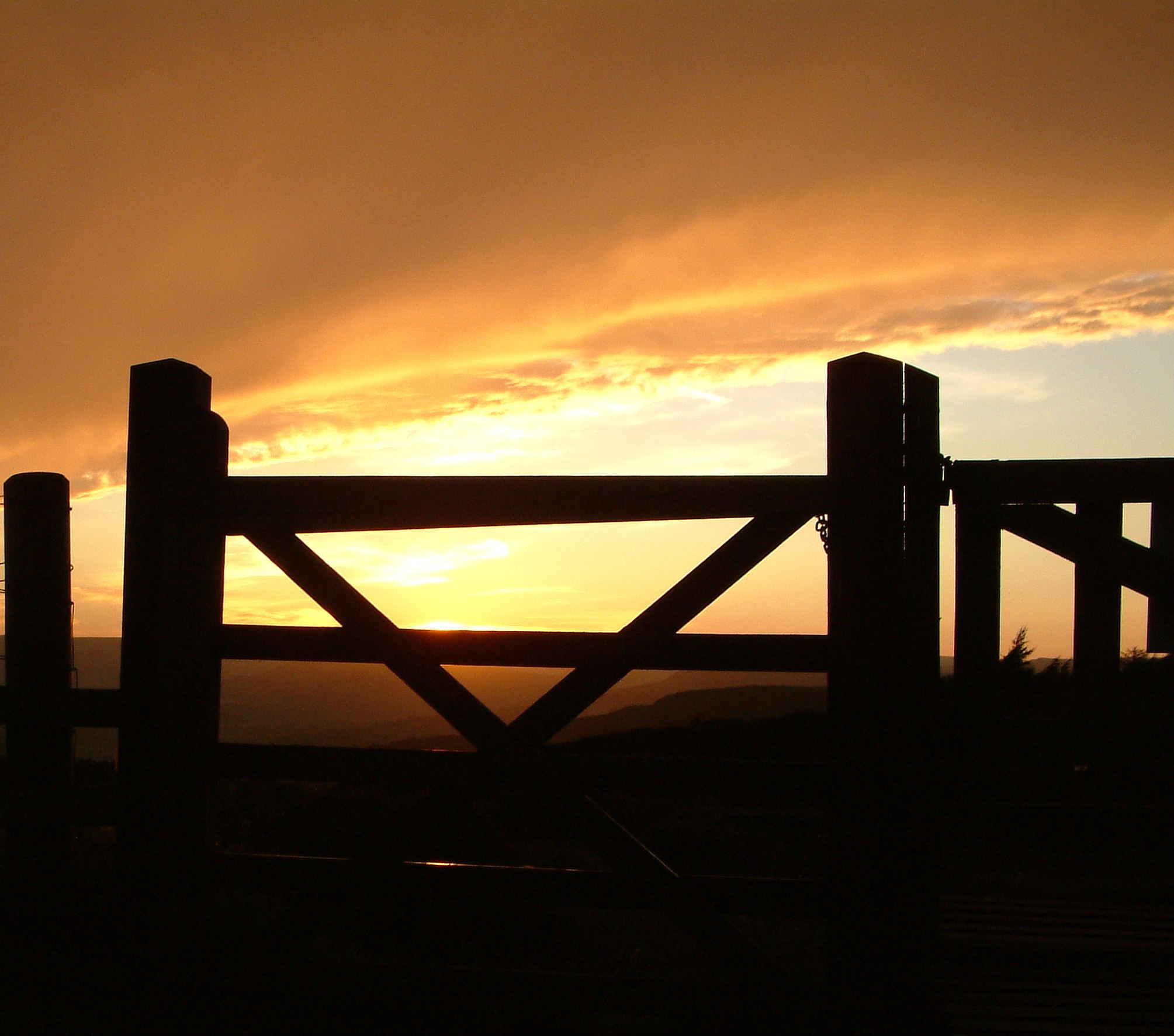 Gate Sunset Golden free image download