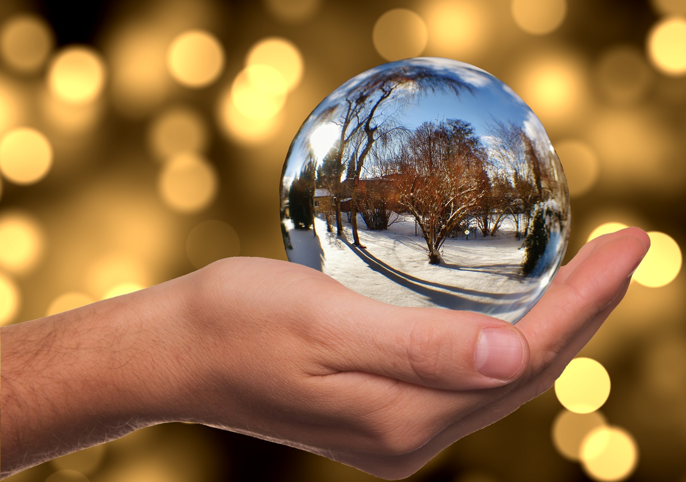 Glass Ball Winter Snow free image download