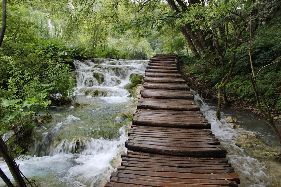 Plitvice Waterfall Cascade free image download