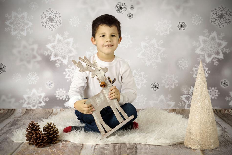 Cute christmas photo of a child free image download