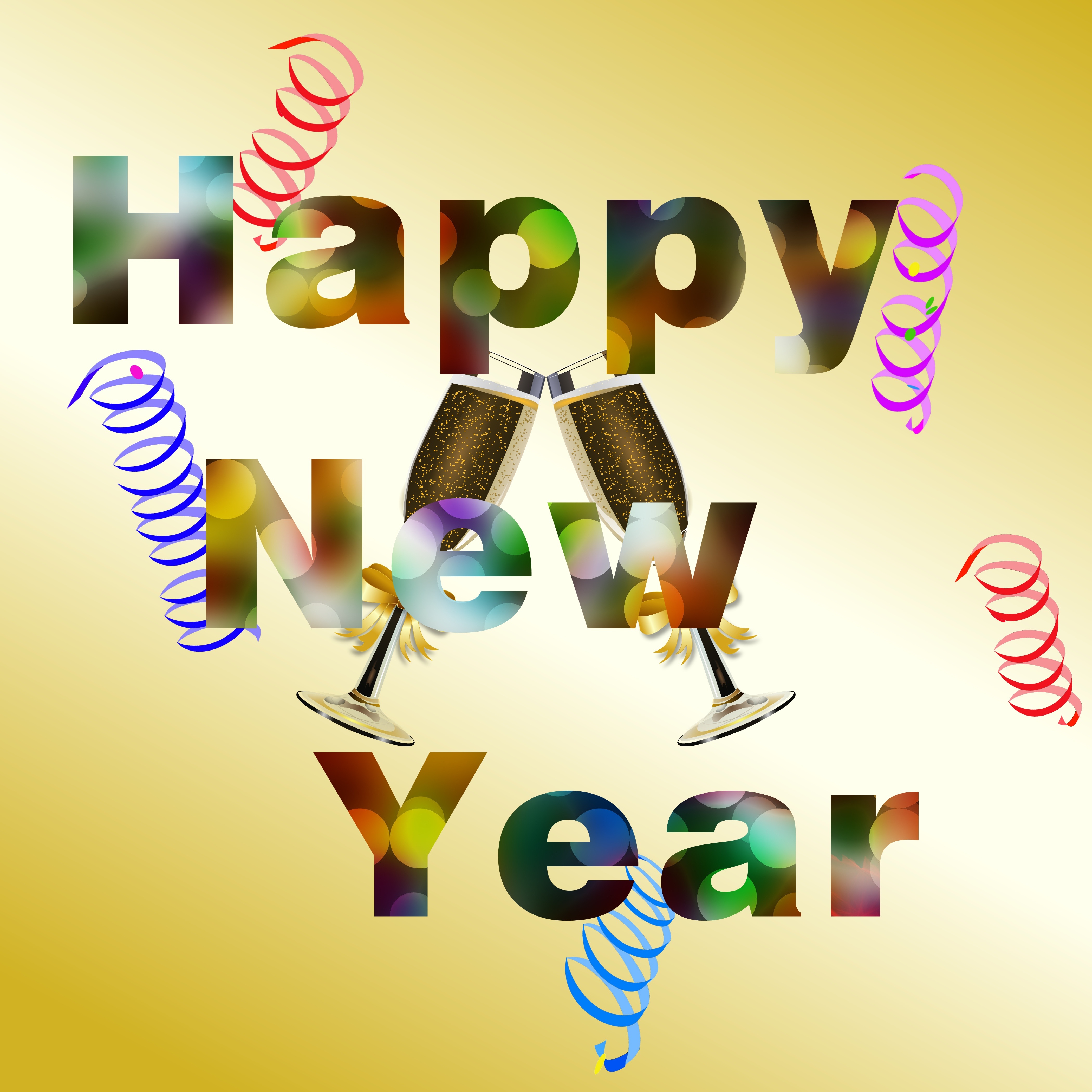 Confetti new year celebration free image download