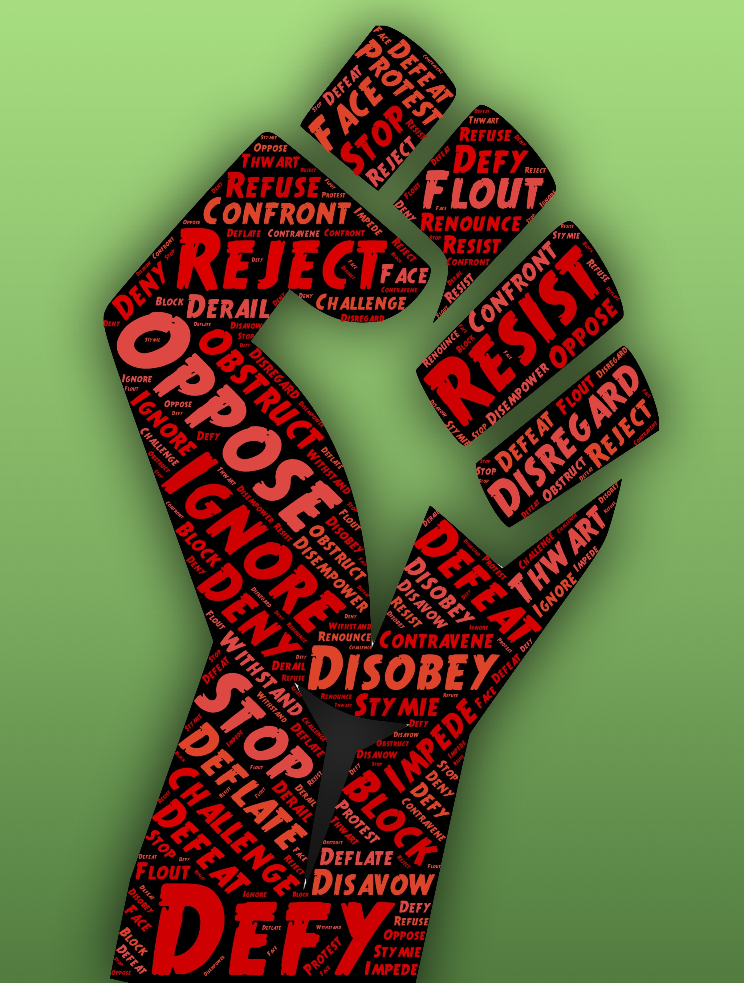 Defiance defy oppose symbol free image download