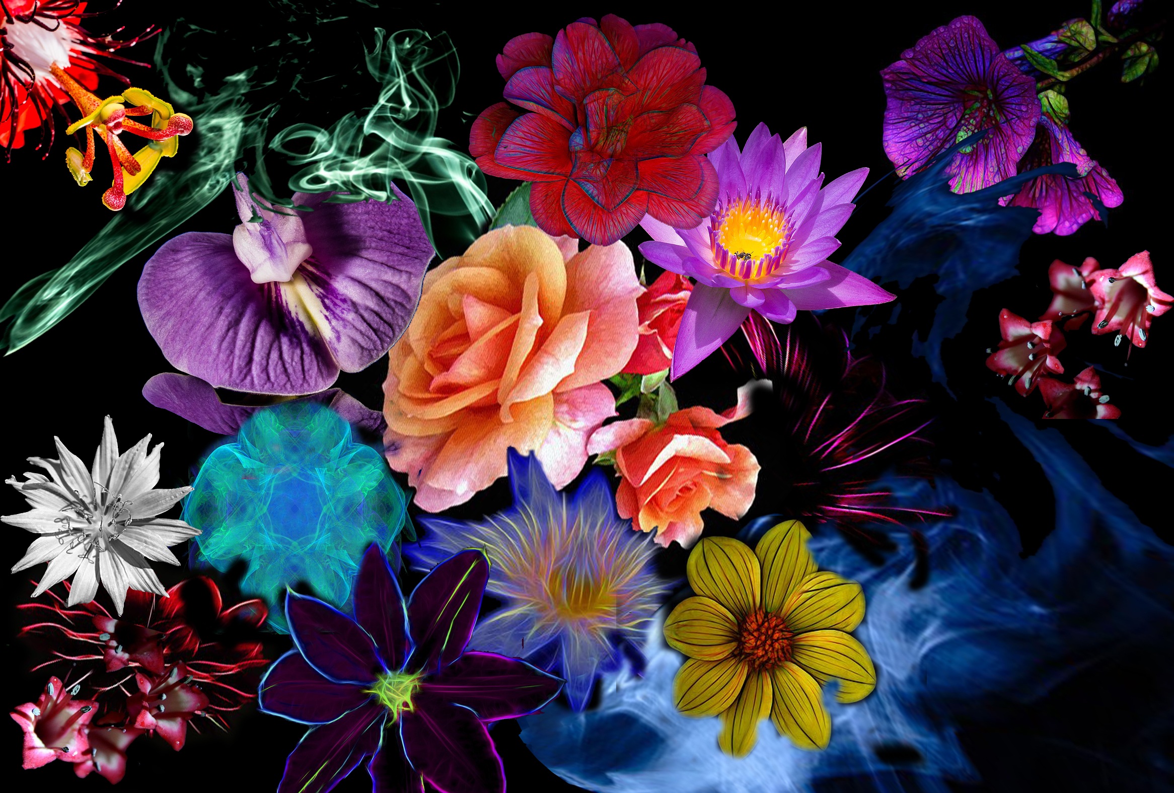 Flowers mixed save free image download