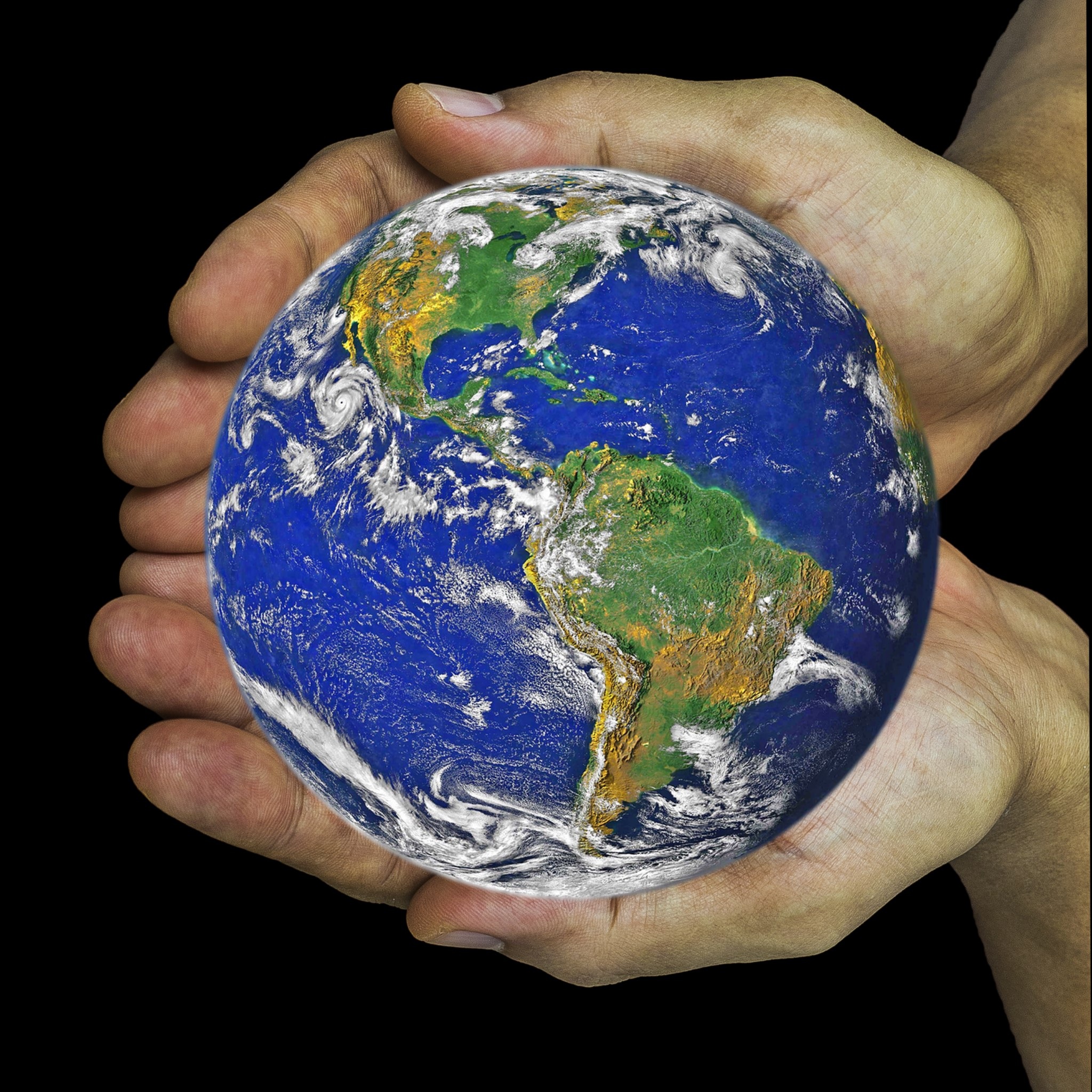 World earth terrestrial globe hand free image download