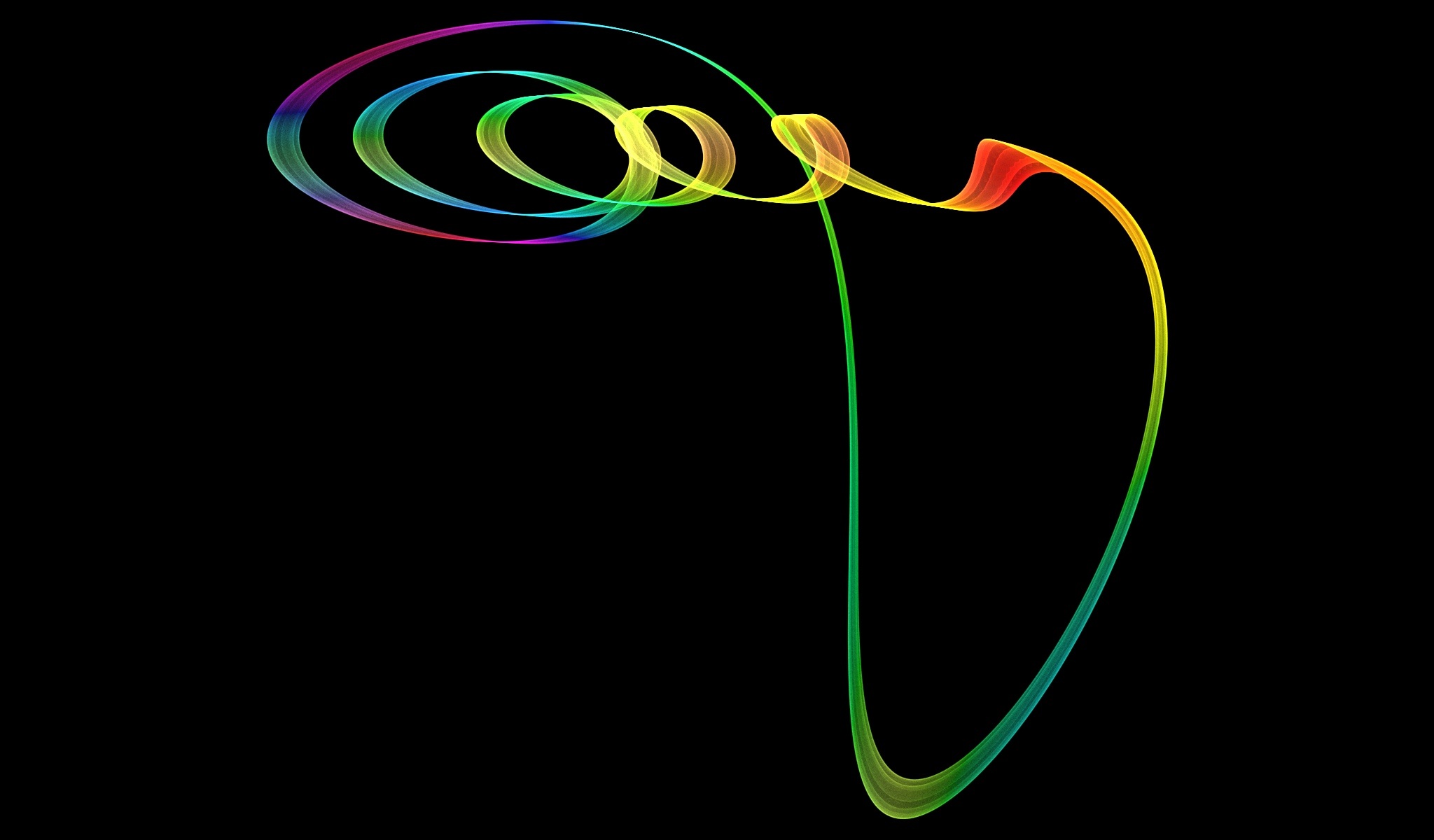 Fractals ribbon design decoration free image download