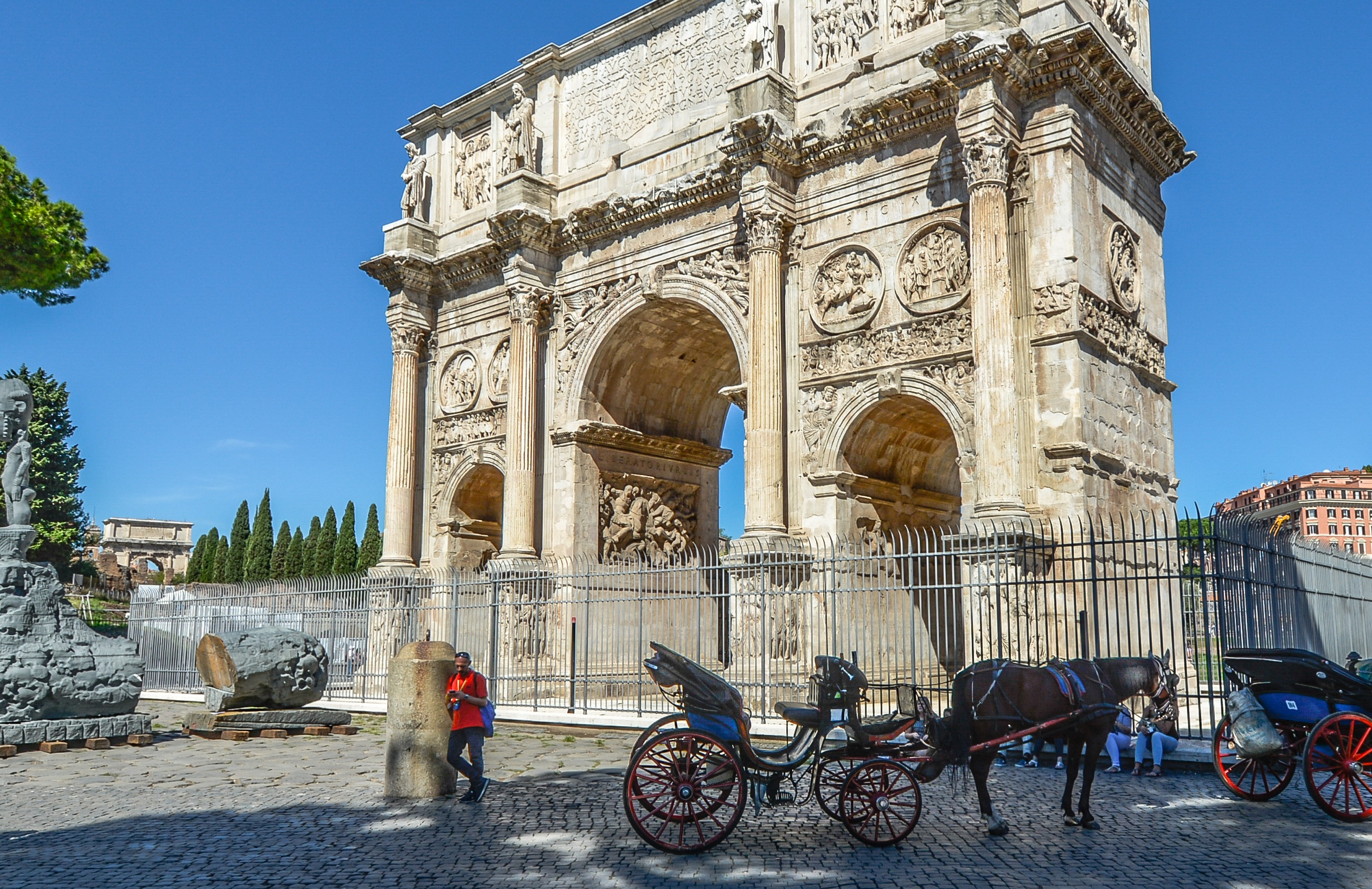 Rome Arch Horse free image download