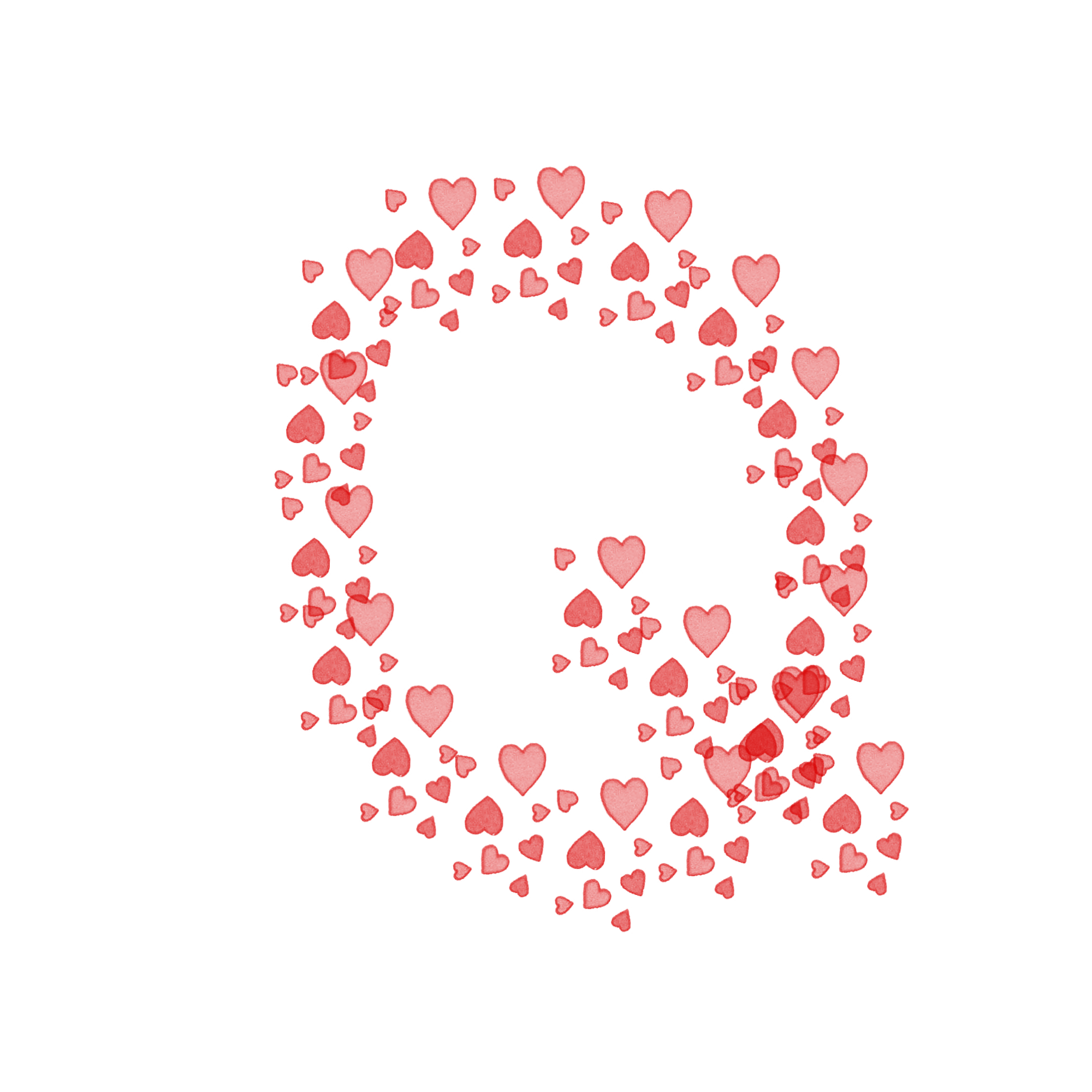 Heart red letter q free image download