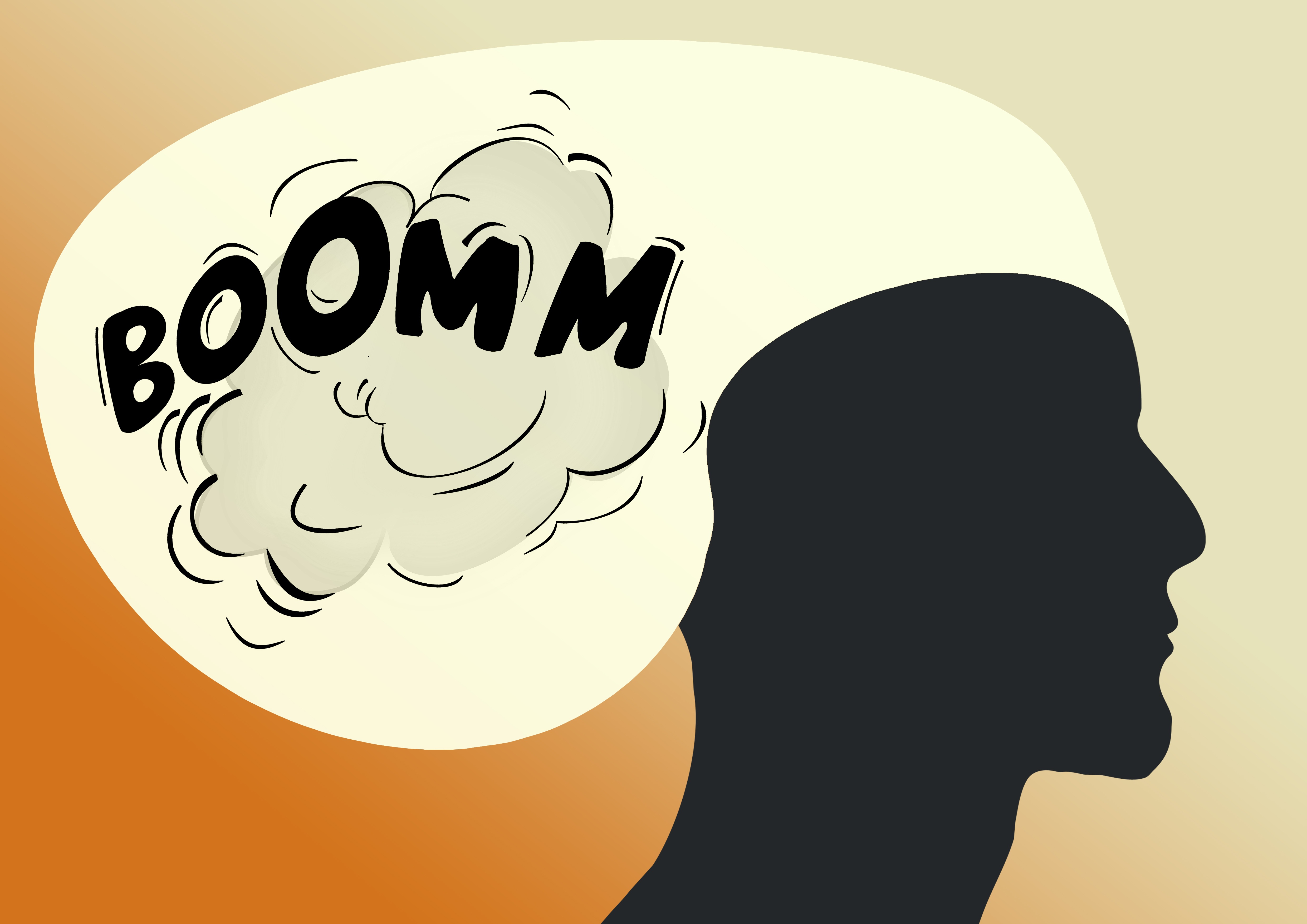 Head think human explosion free image download