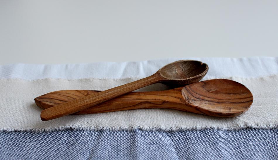 Wooden spoons on the table free image download