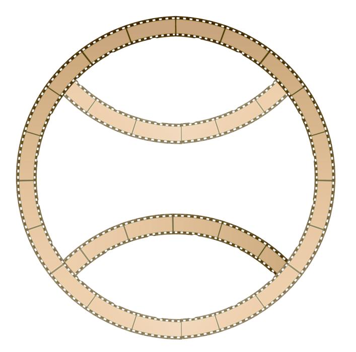 Movie reel circle logo cinema free image download