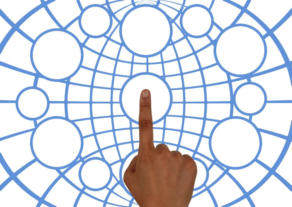 Web network hand finger touch free image download