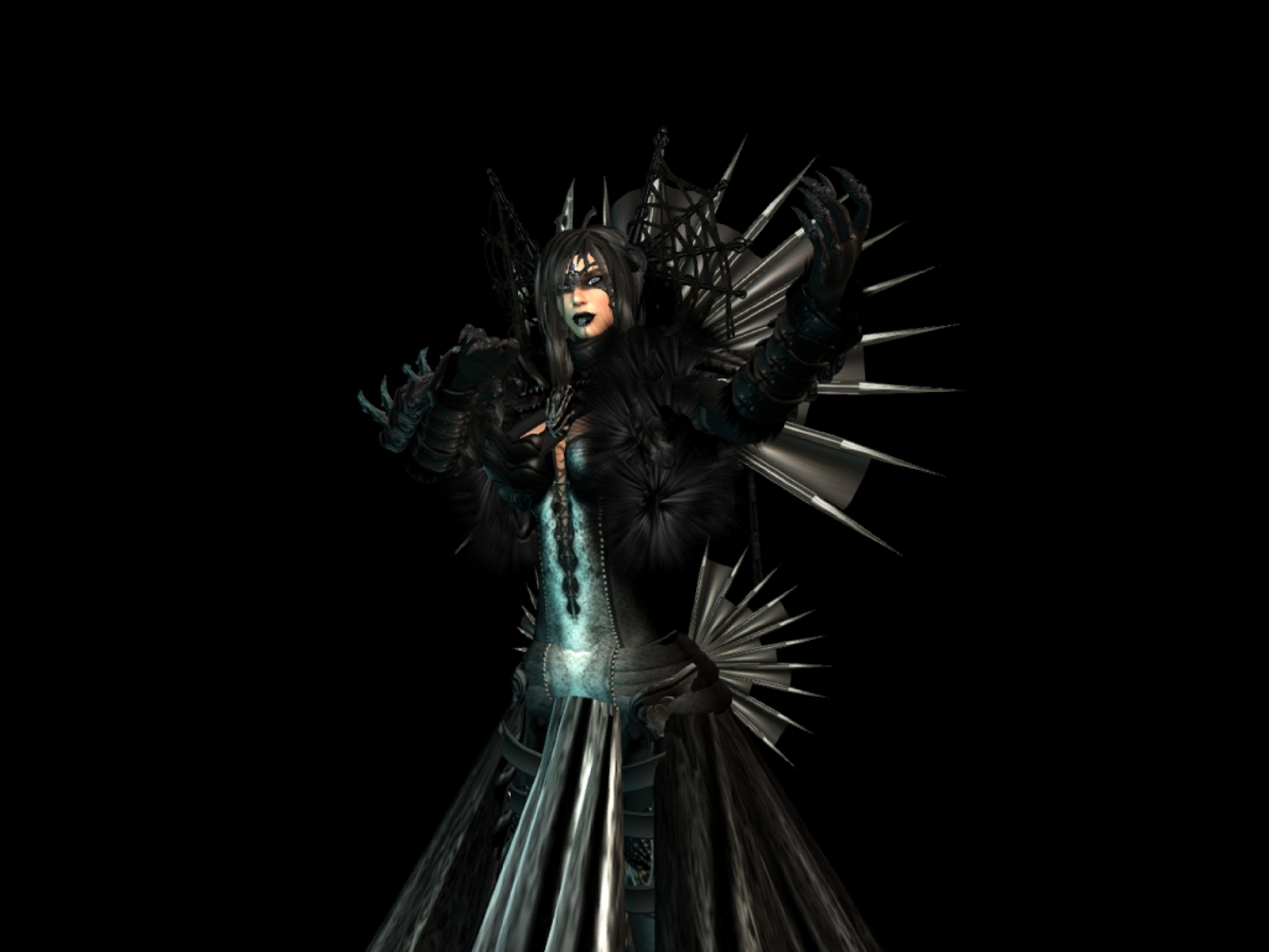 Dark queen gothic female magic free image download