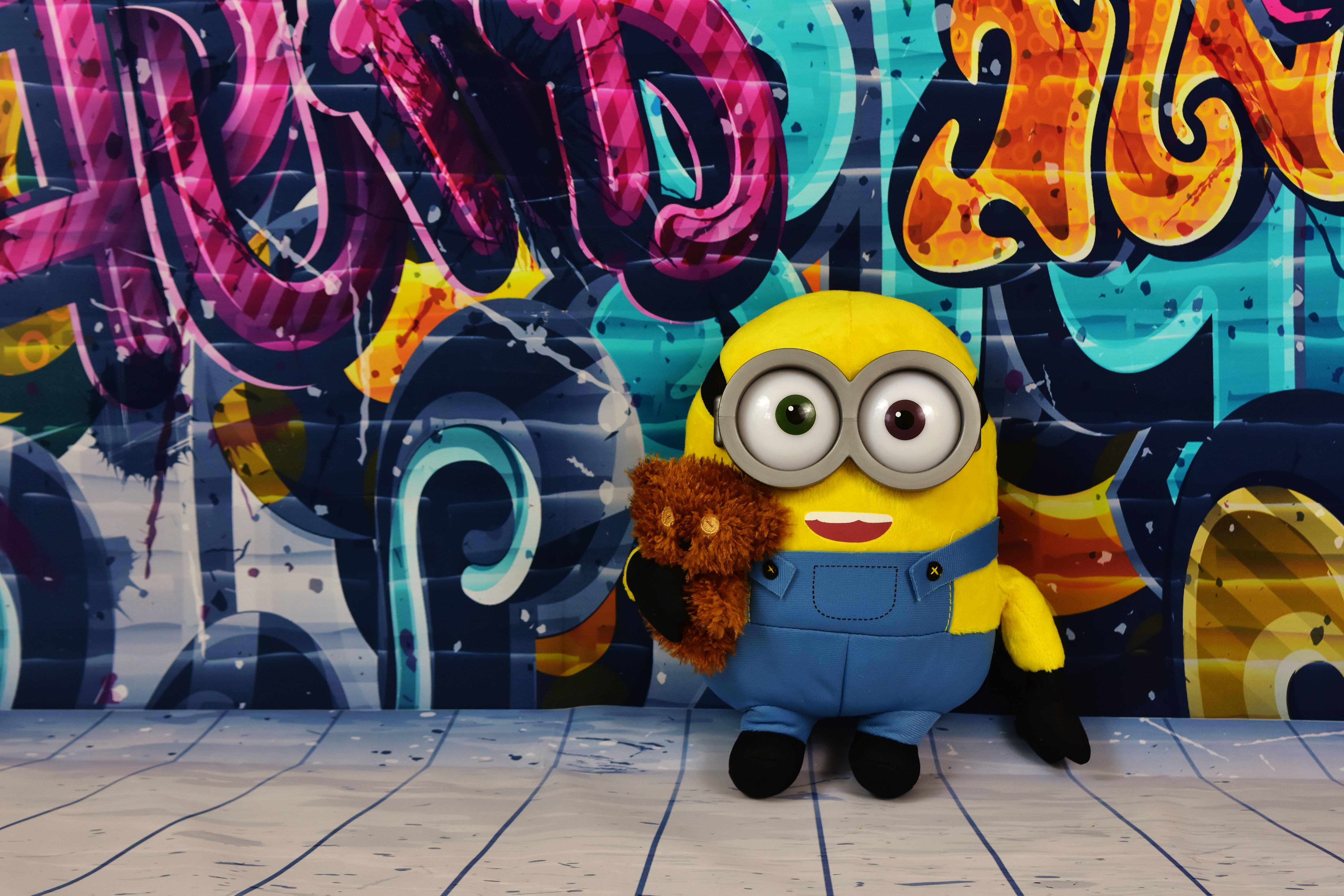 Graffiti Colorful Minion free image download