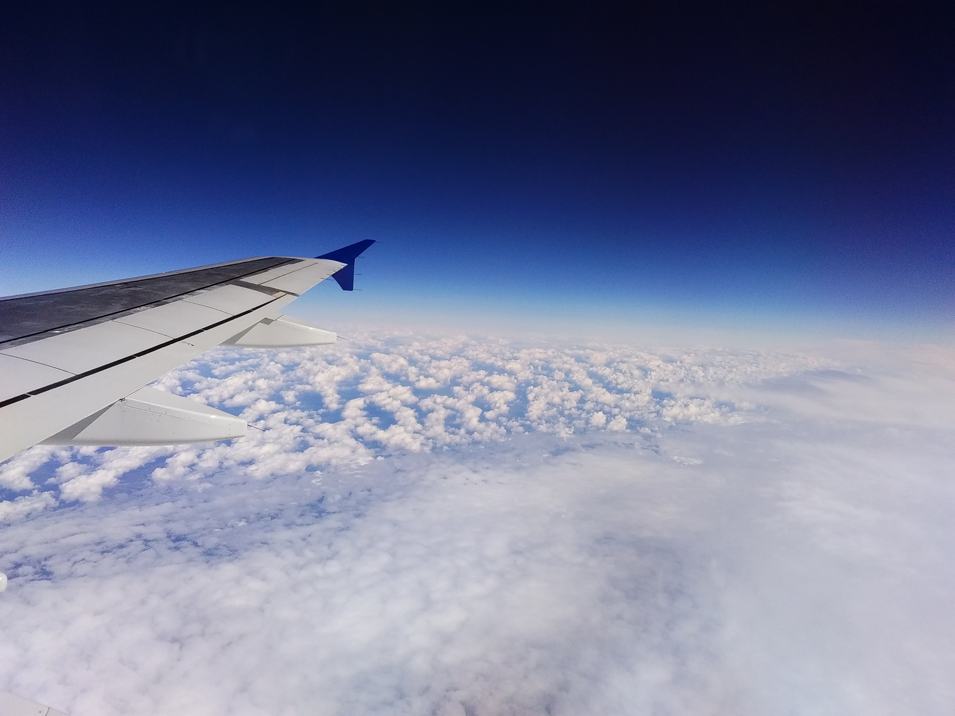 View of Aircraft over Clouds free image download
