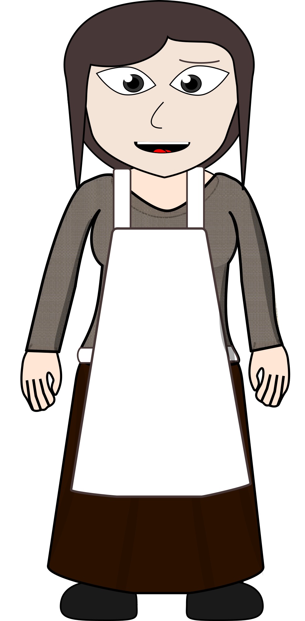 Apron comic characters dress up head free image download