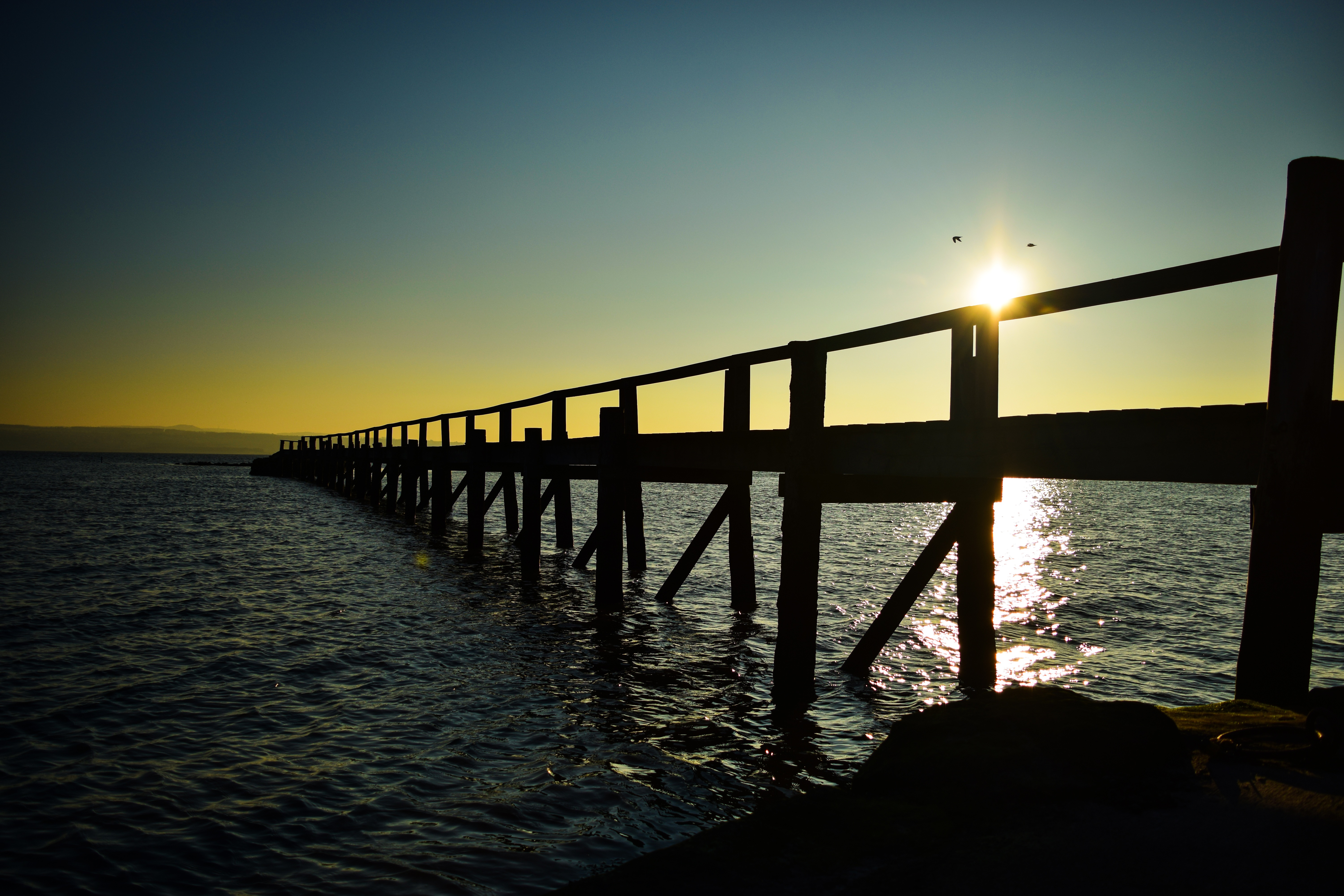 Culross Pier Water Scotland free image download