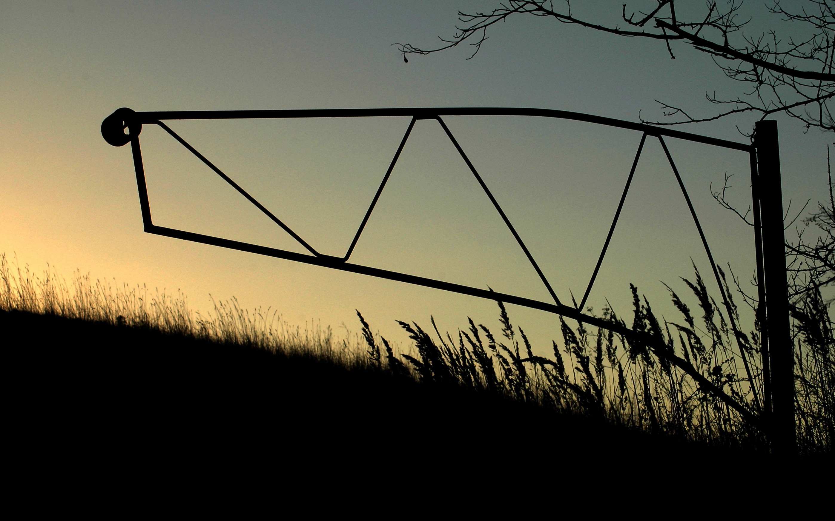 Sunset The Slope Gate free image download