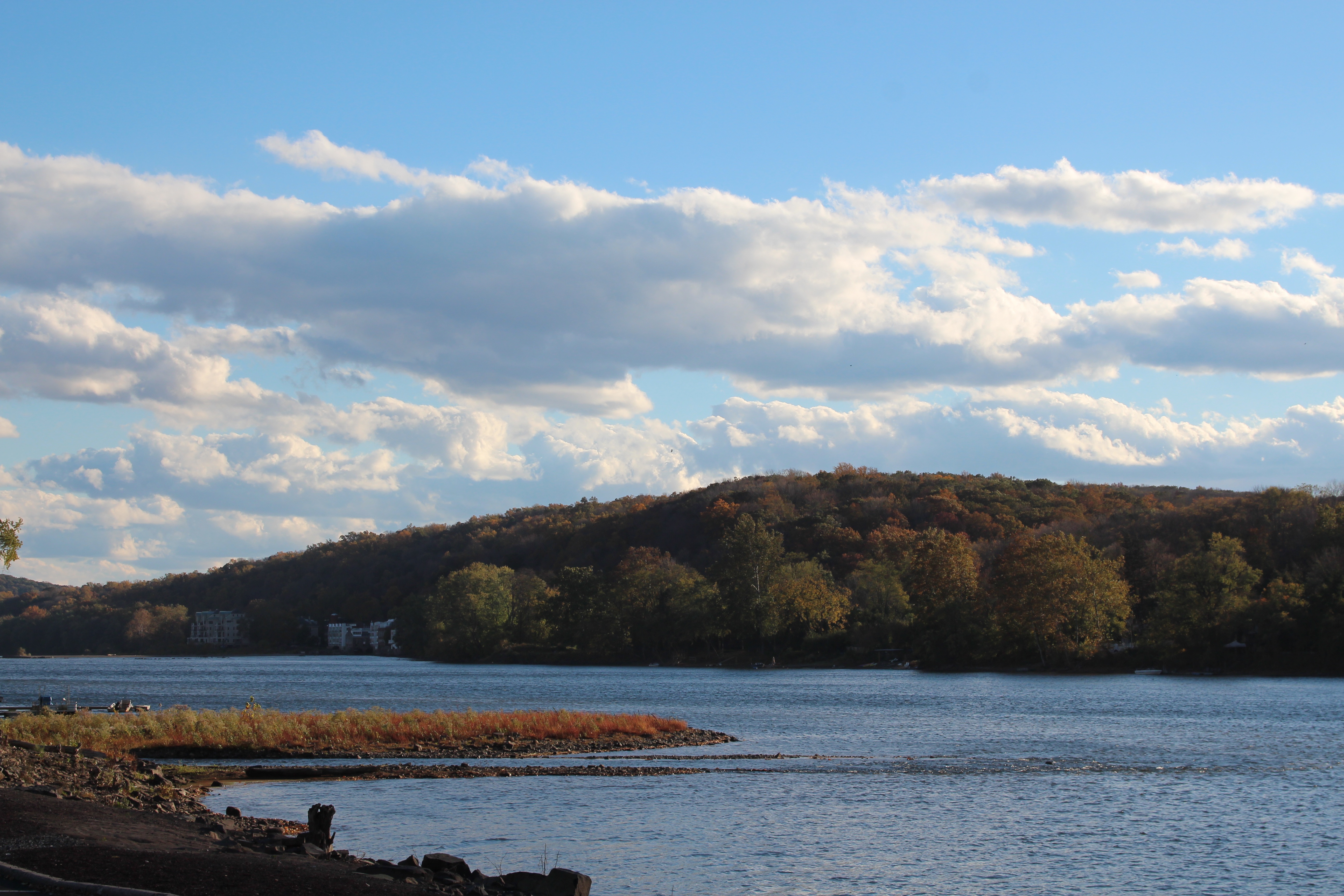 River Clouds Landscape free image download