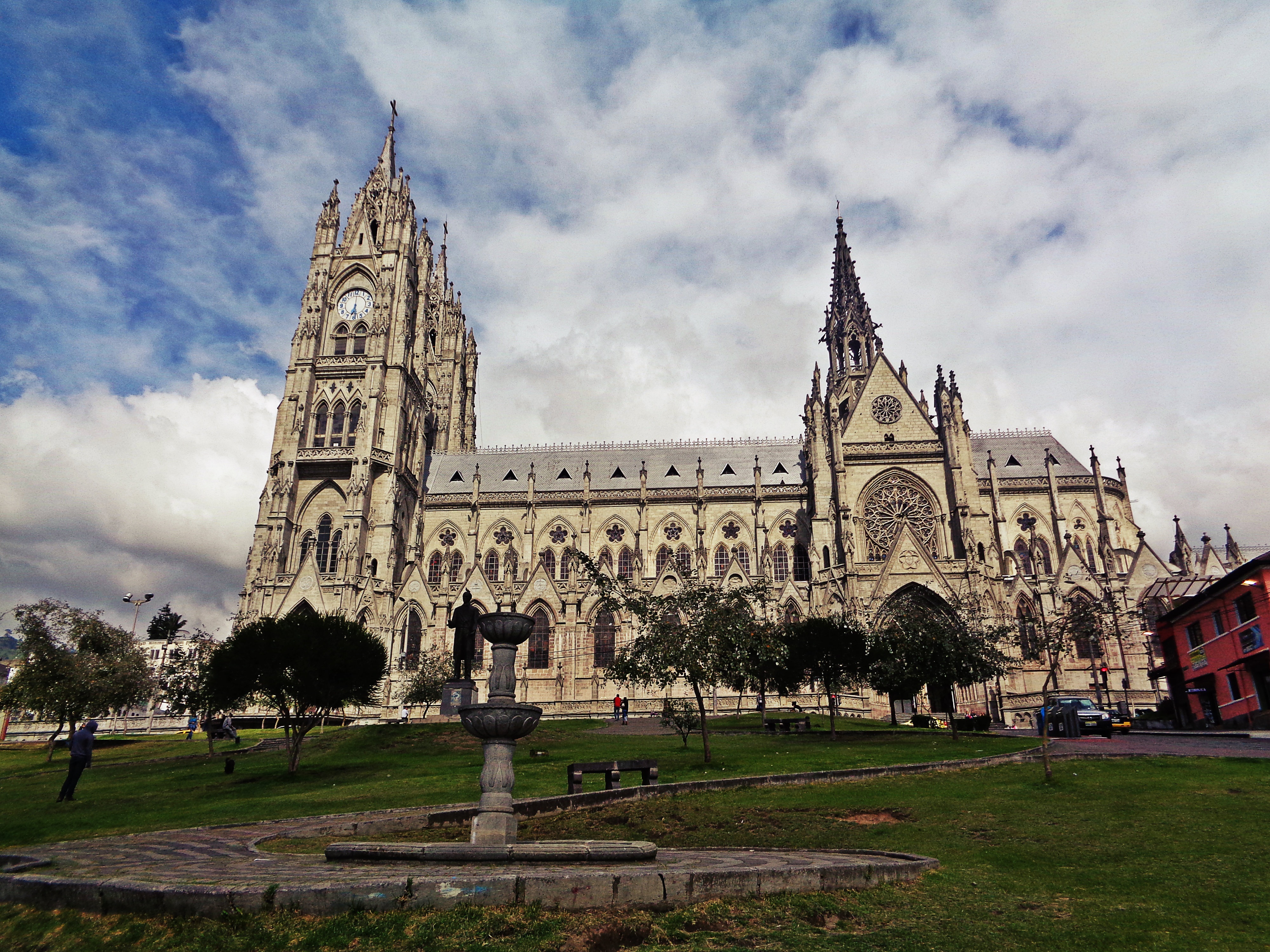 Beautiful architectural building with towers free image download