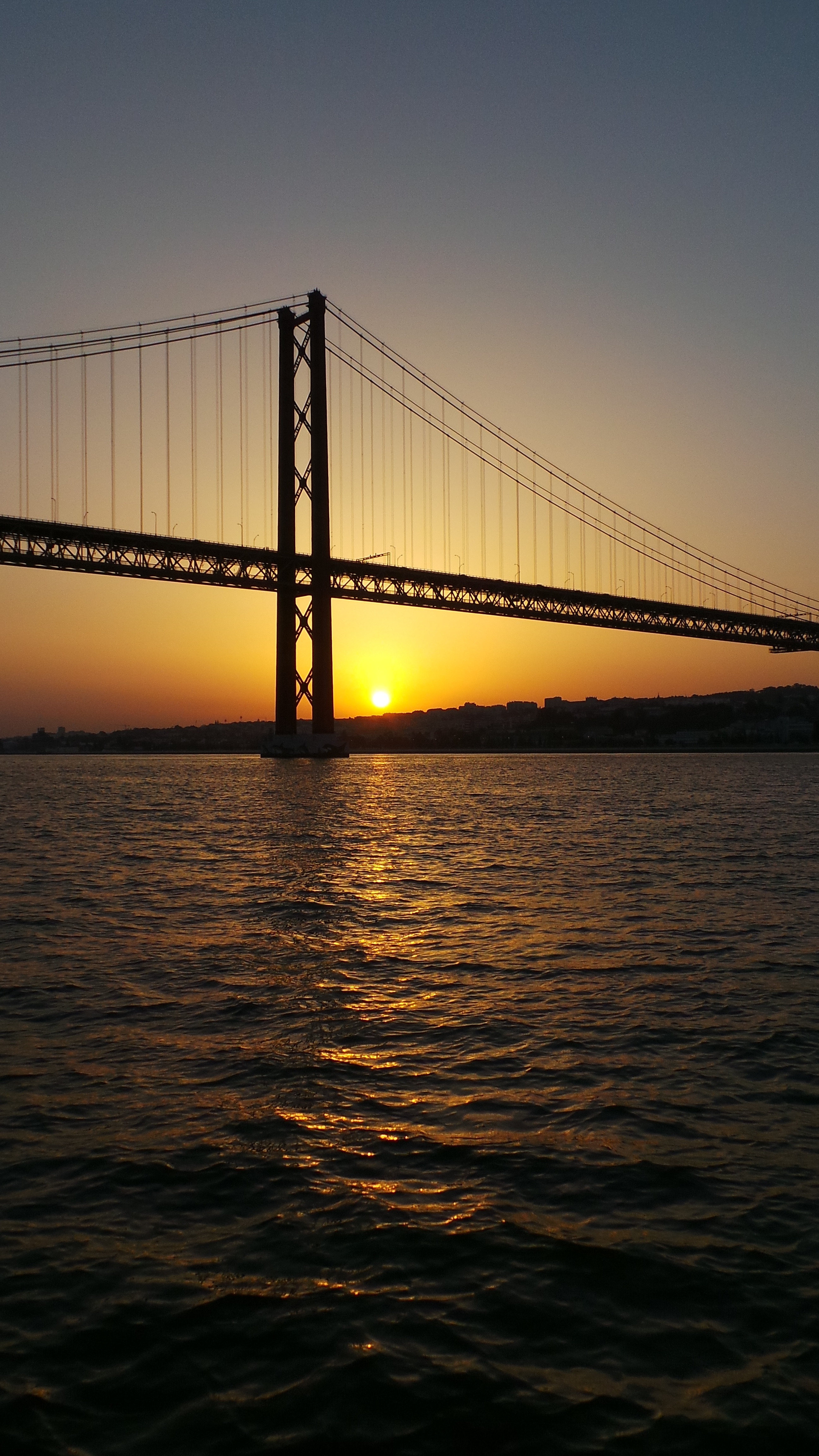 River Bridge at Sunset free image download