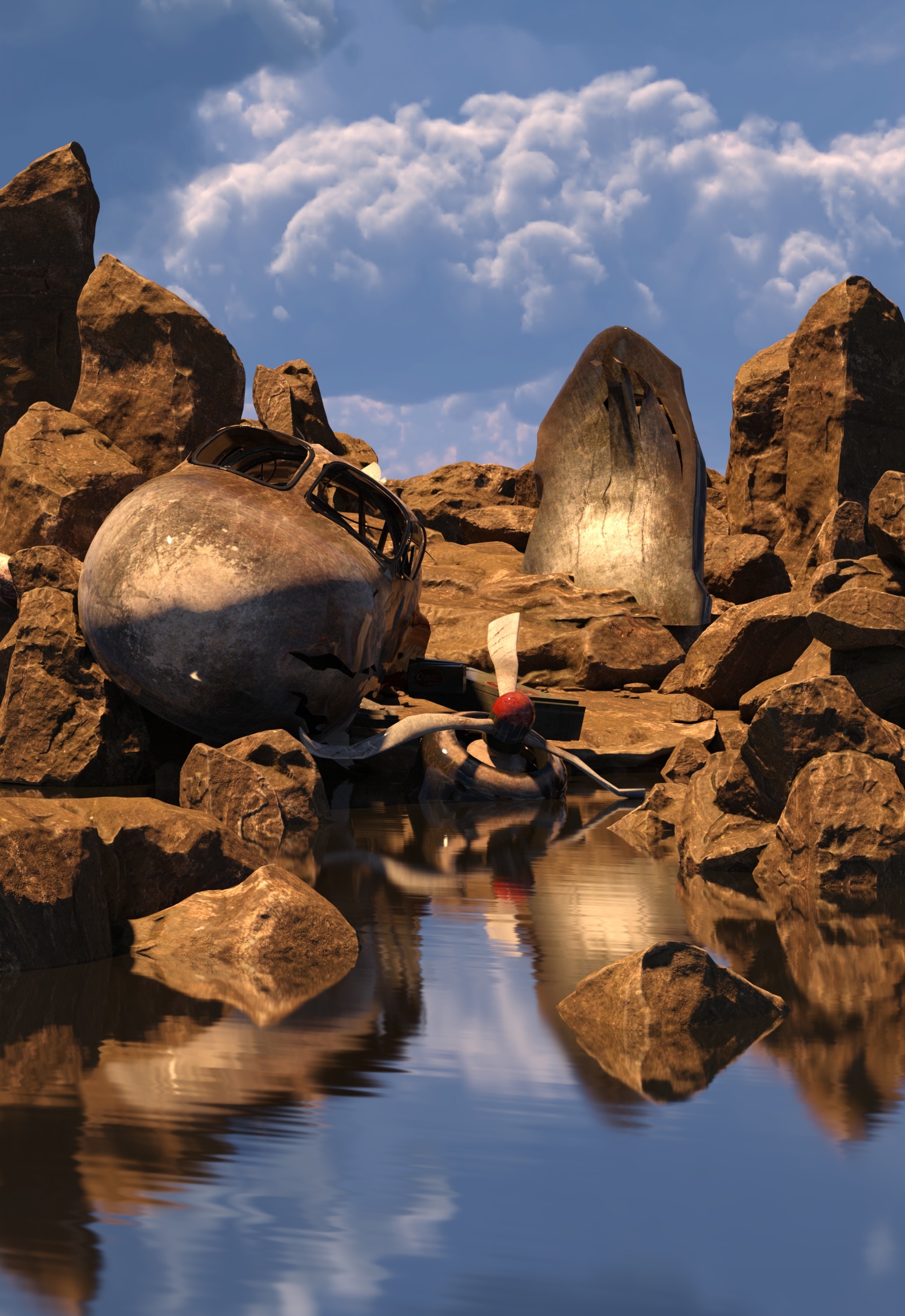 Crash Site Rock free image download