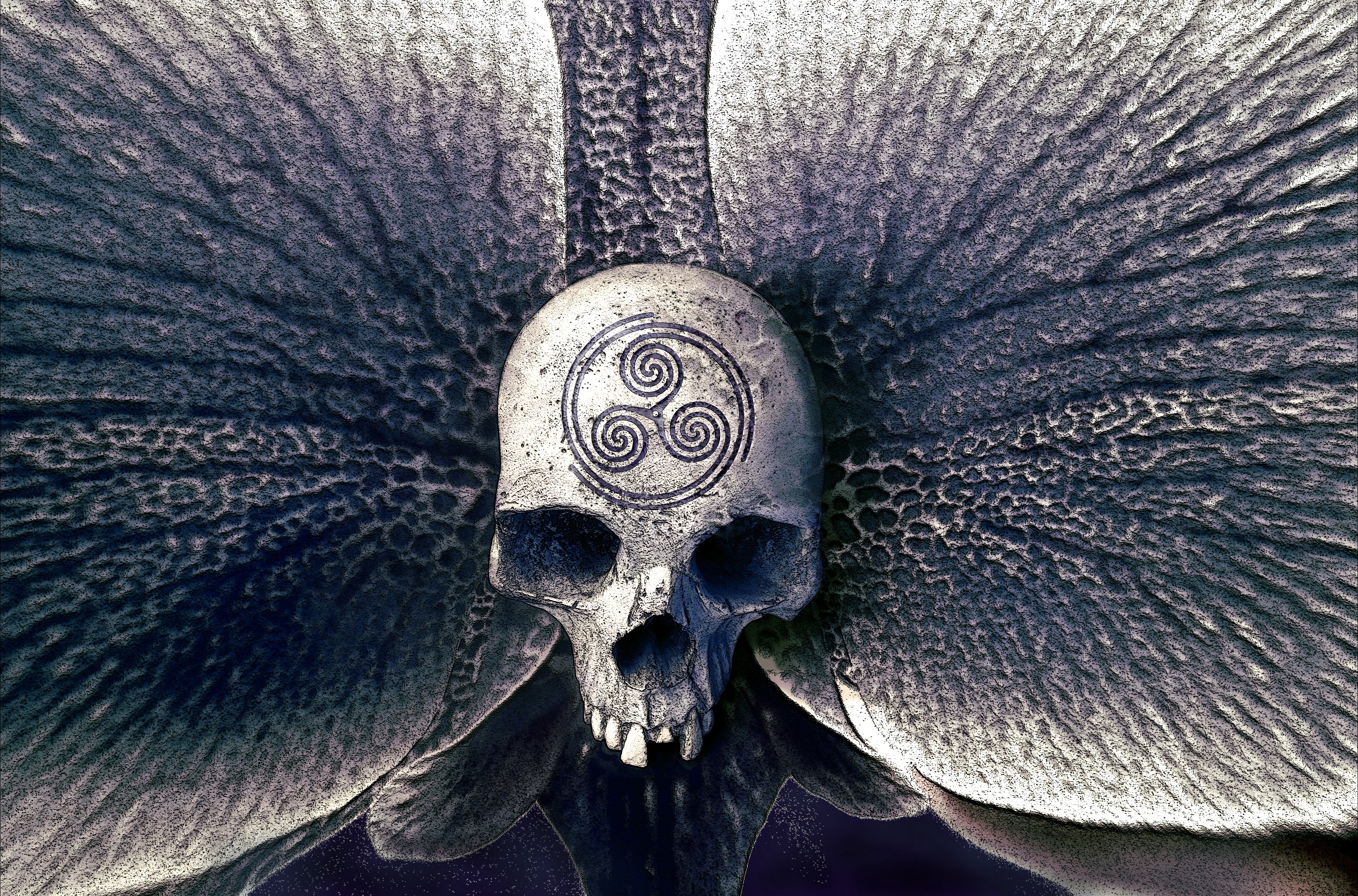 Skull Orchid Symbol free image download