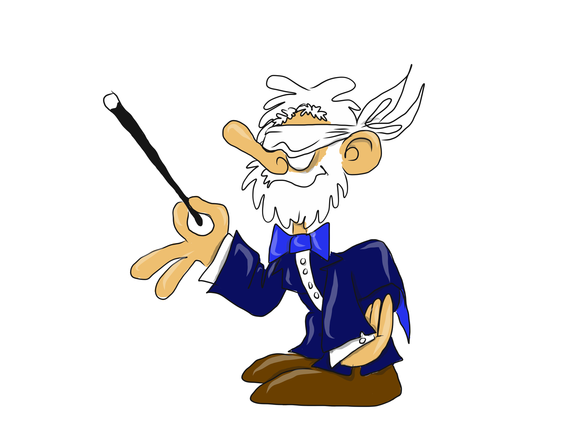 Blind magician cartoon free image download