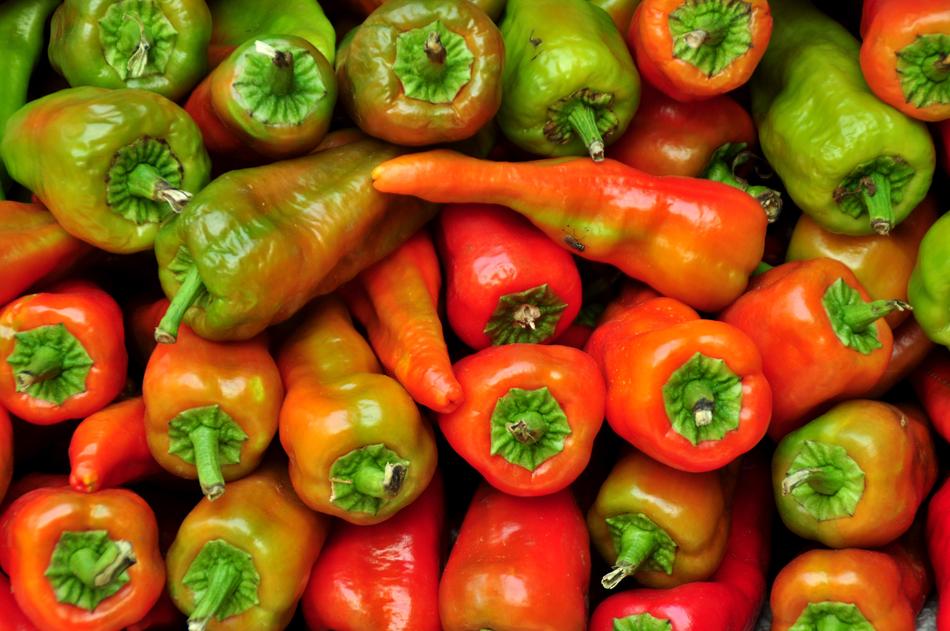 Tasty fresh beautiful peppers free image download