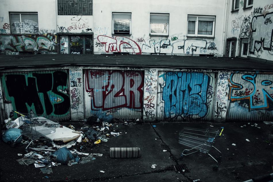 Backyard Garbage Graffiti free image download