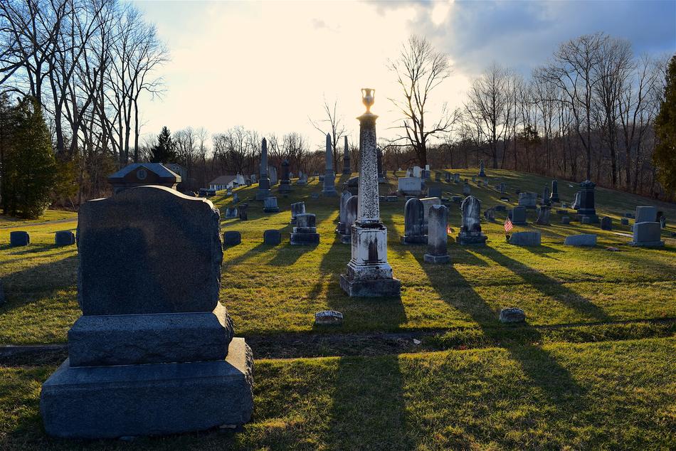 Cemetery Sunset Shadows free image download